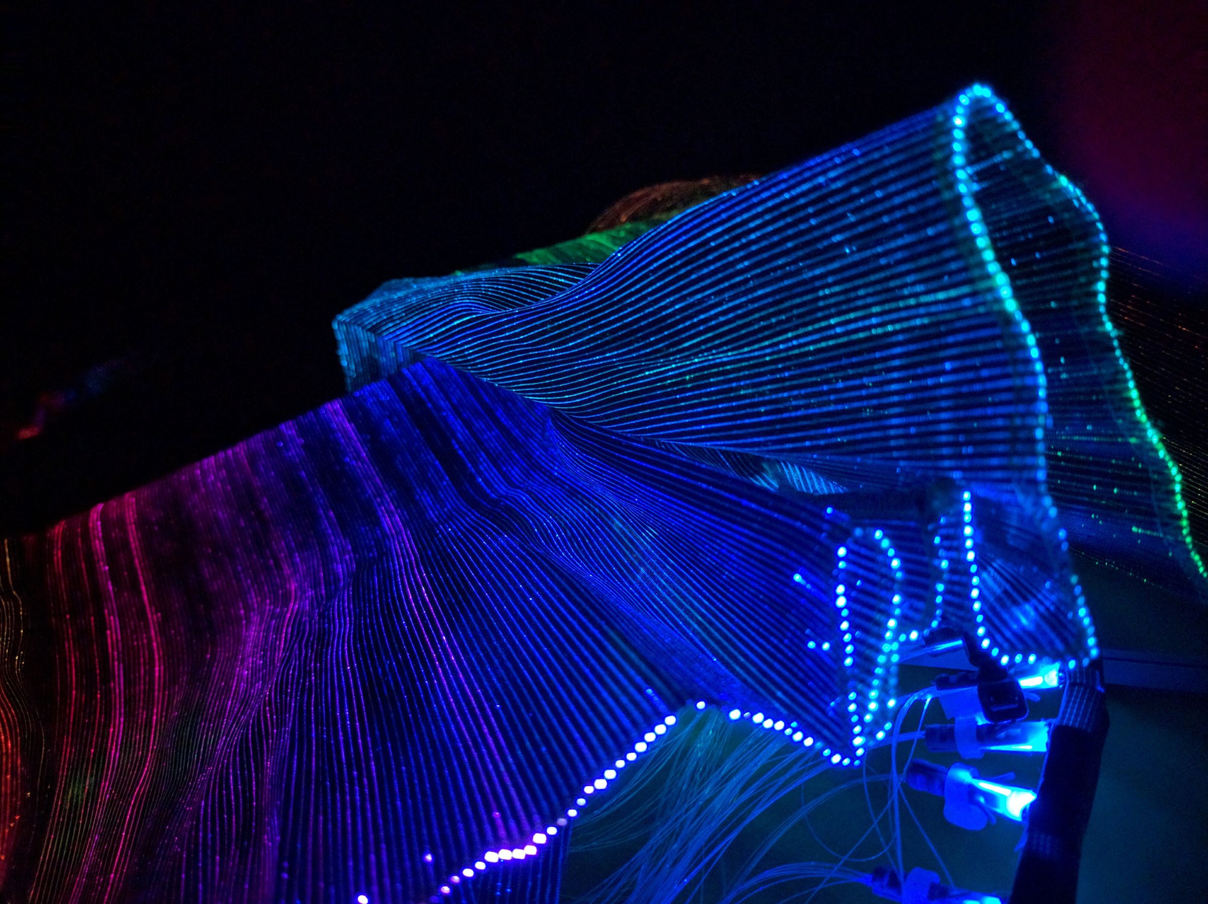 Living Rainbow- an Arduino Controlled Fiber Optic Cape : 10 Steps (with ...