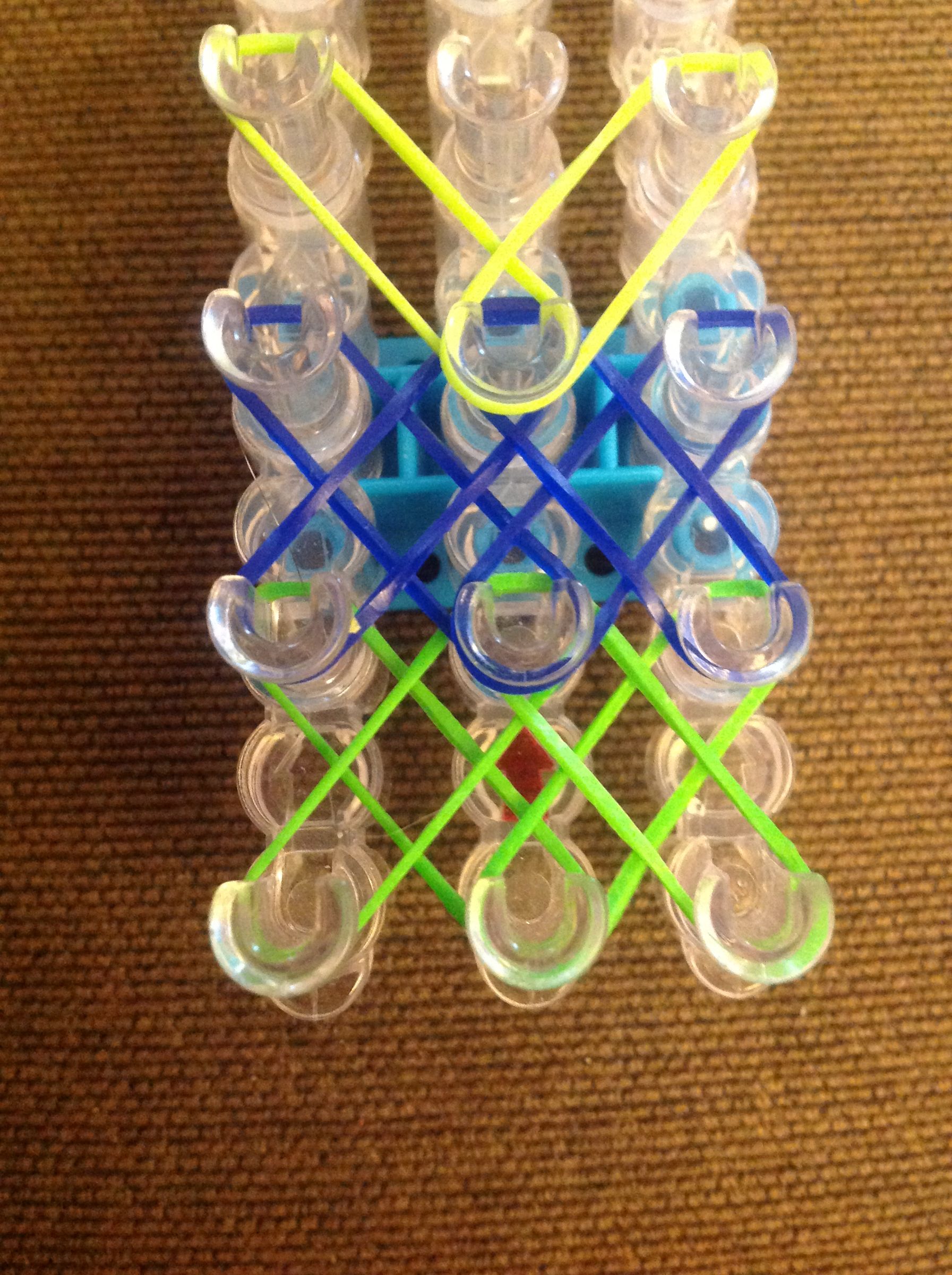 How to Make Rainbow Loom Bracelet Double X Cross *INTERMEDIATE LEVEL ...