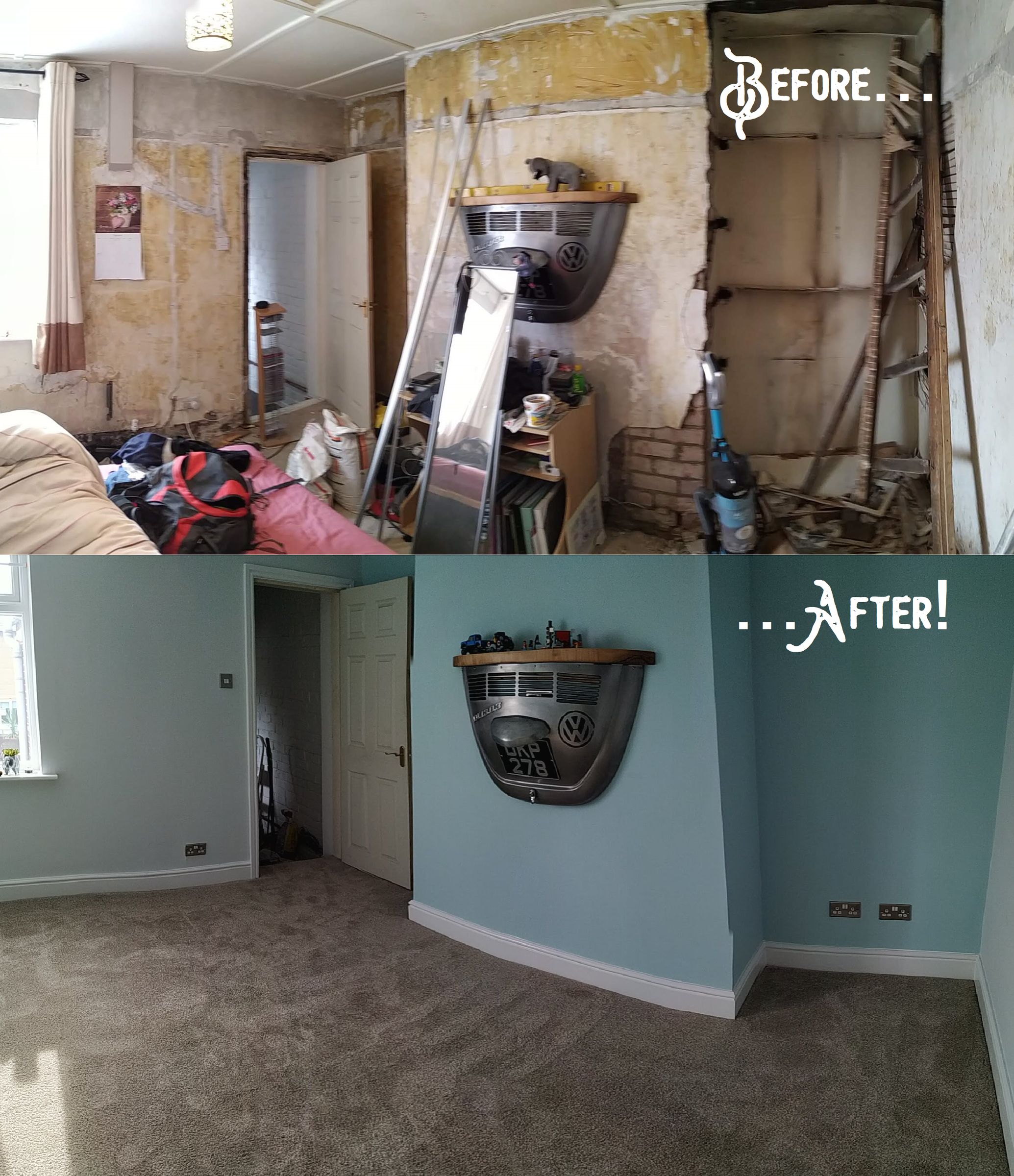 Stud Wall (drywall) and Refurbishing a Rubbish Room to Make a Slightly ...