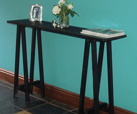 DIY TRESTLE CONSOLE TABLE - Instructables