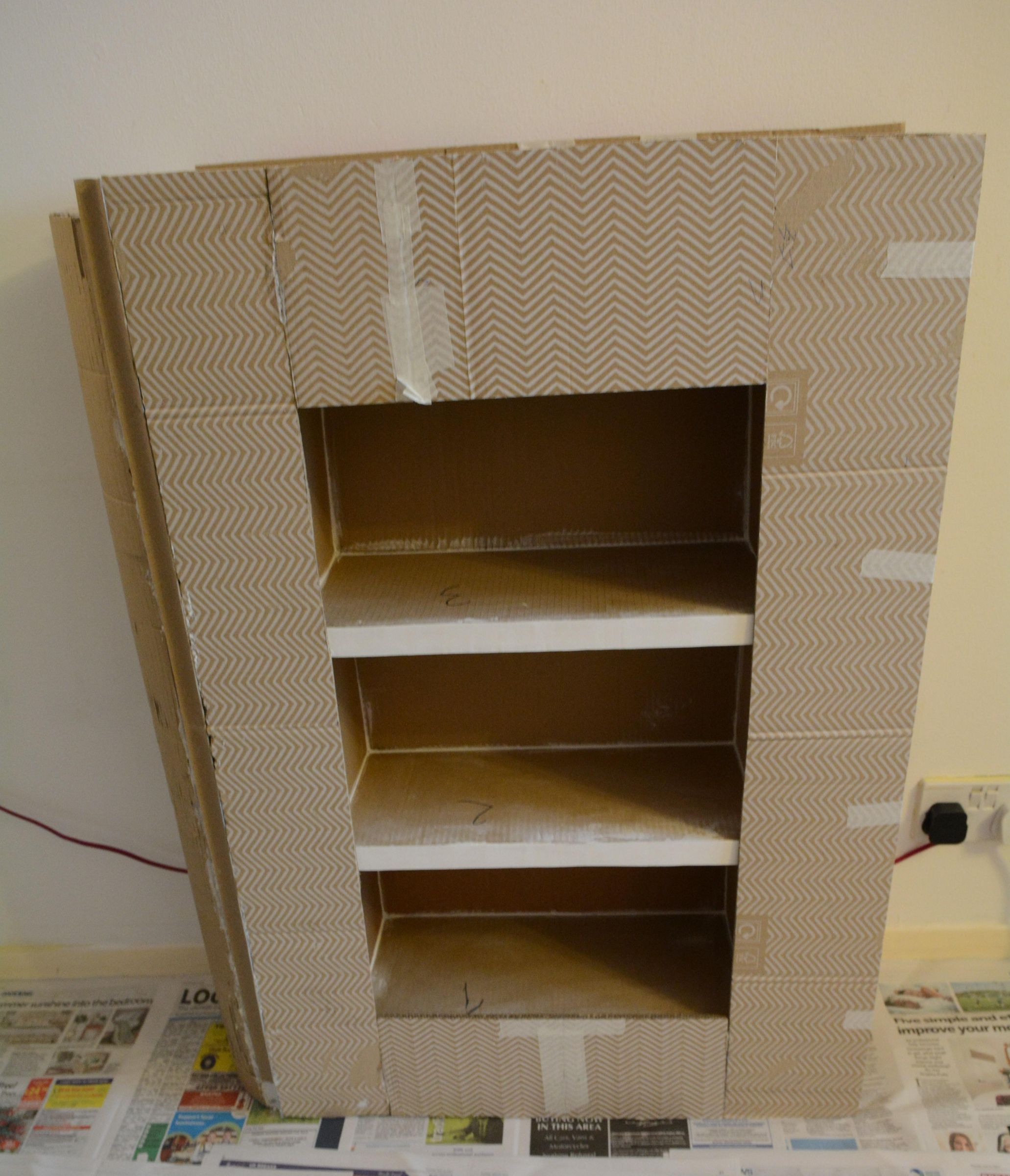Giant Book- Bookcase (Made Entirely Out of Cardboard) : 14 Steps (with ...