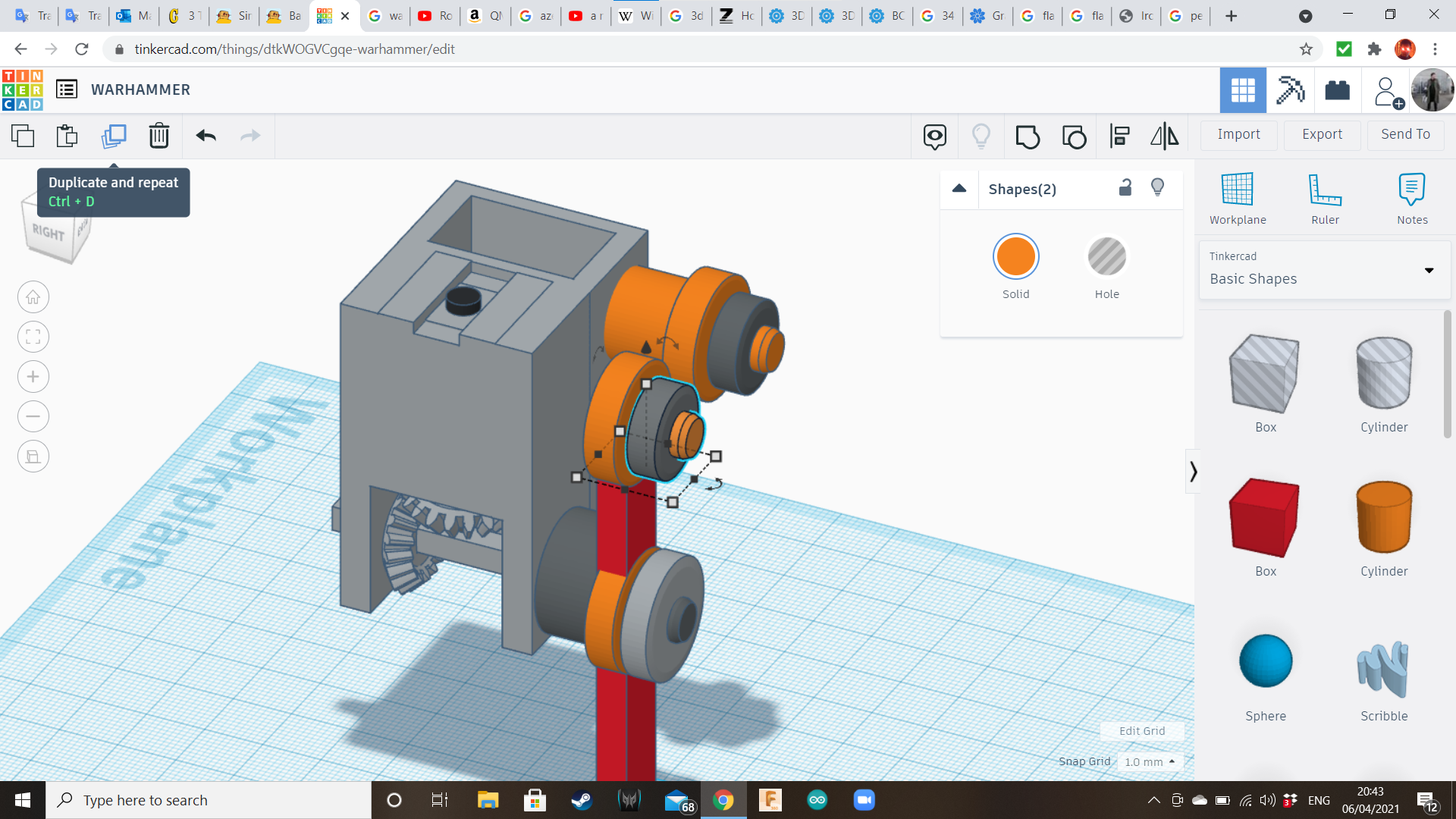 Tinkercad Robotics for (High) School: Walking Warhammer 40K's ...