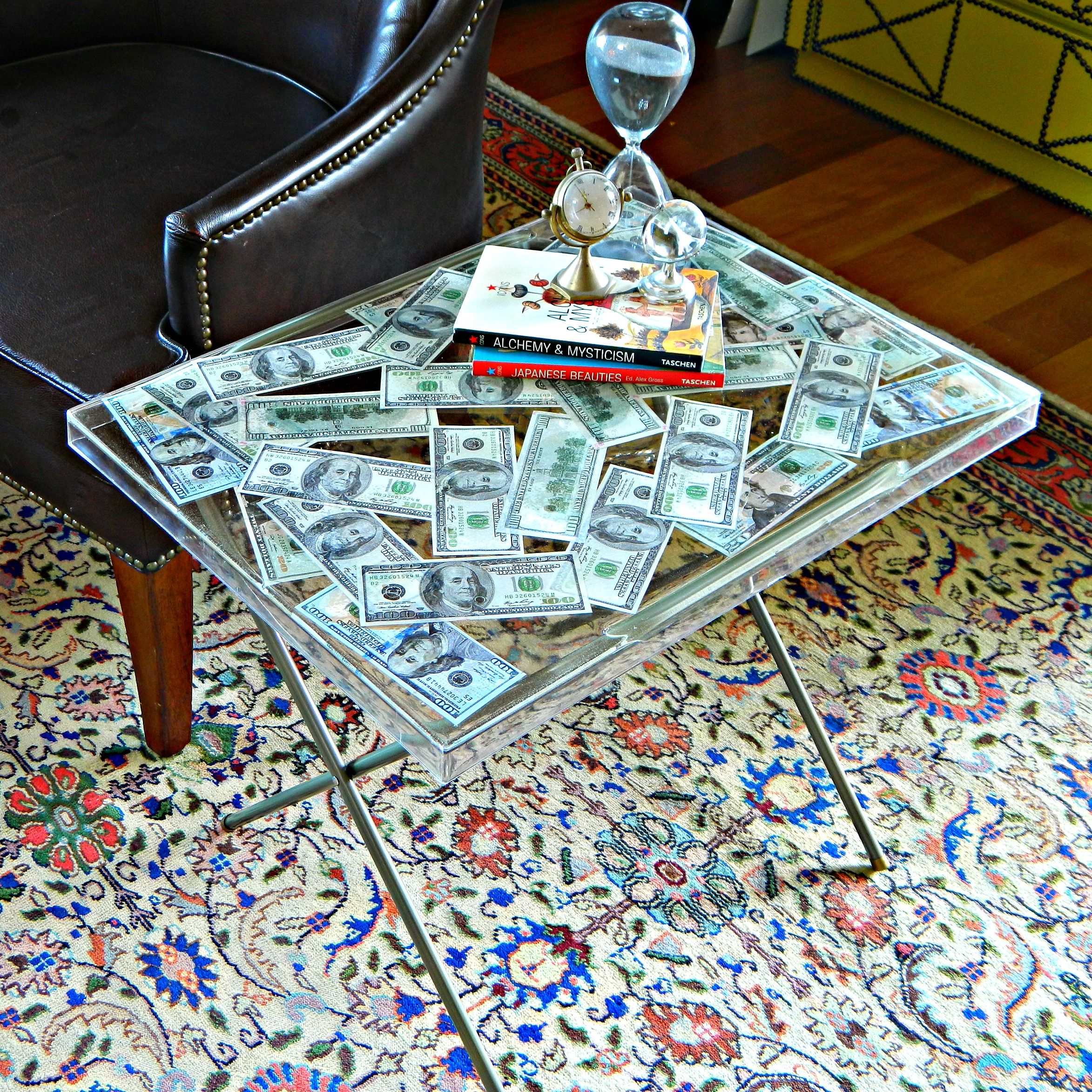 Lucite Money Table : 6 Steps - Instructables