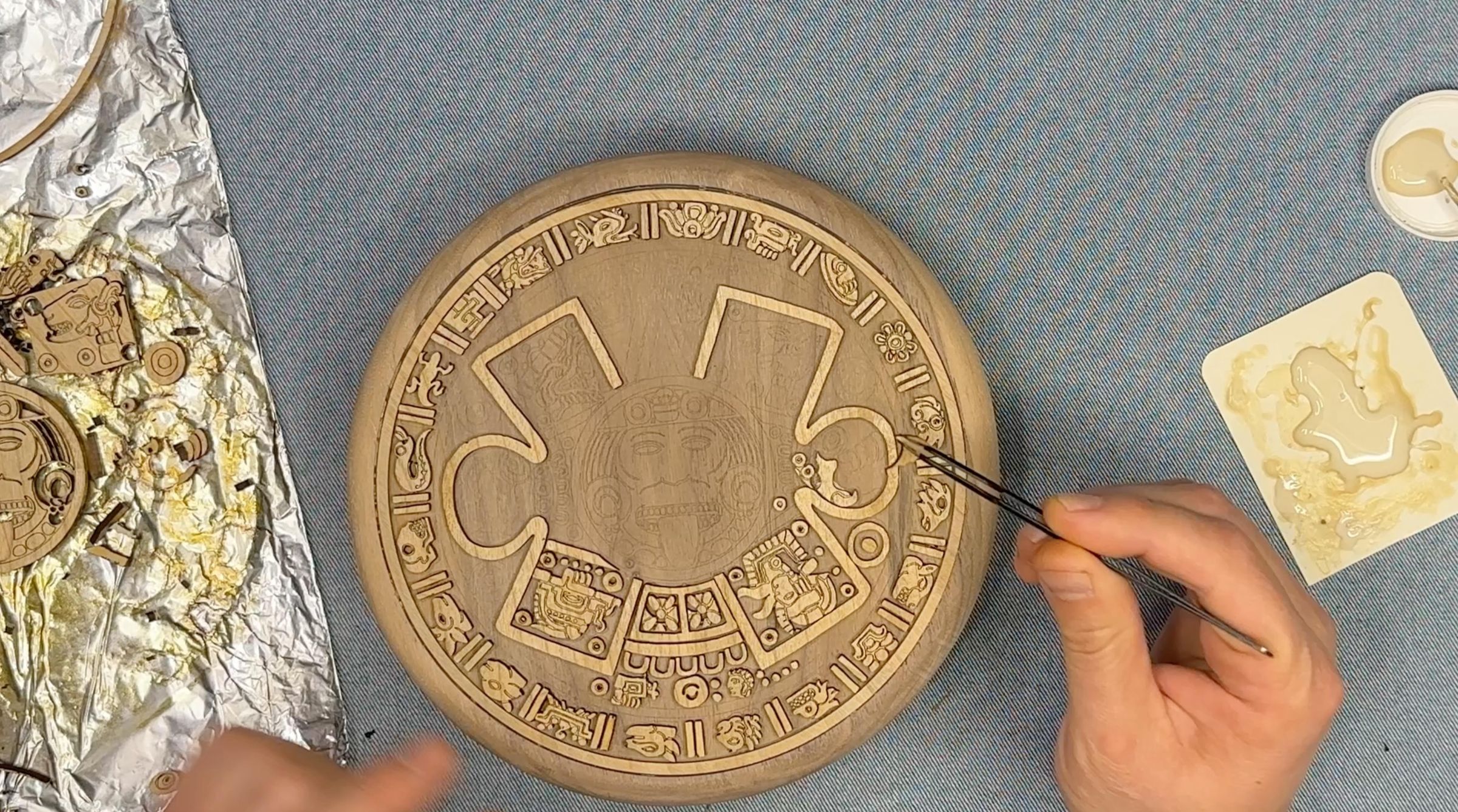 Wooden Round Maya Aztec Jewelry Box : 19 Steps (with Pictures ...