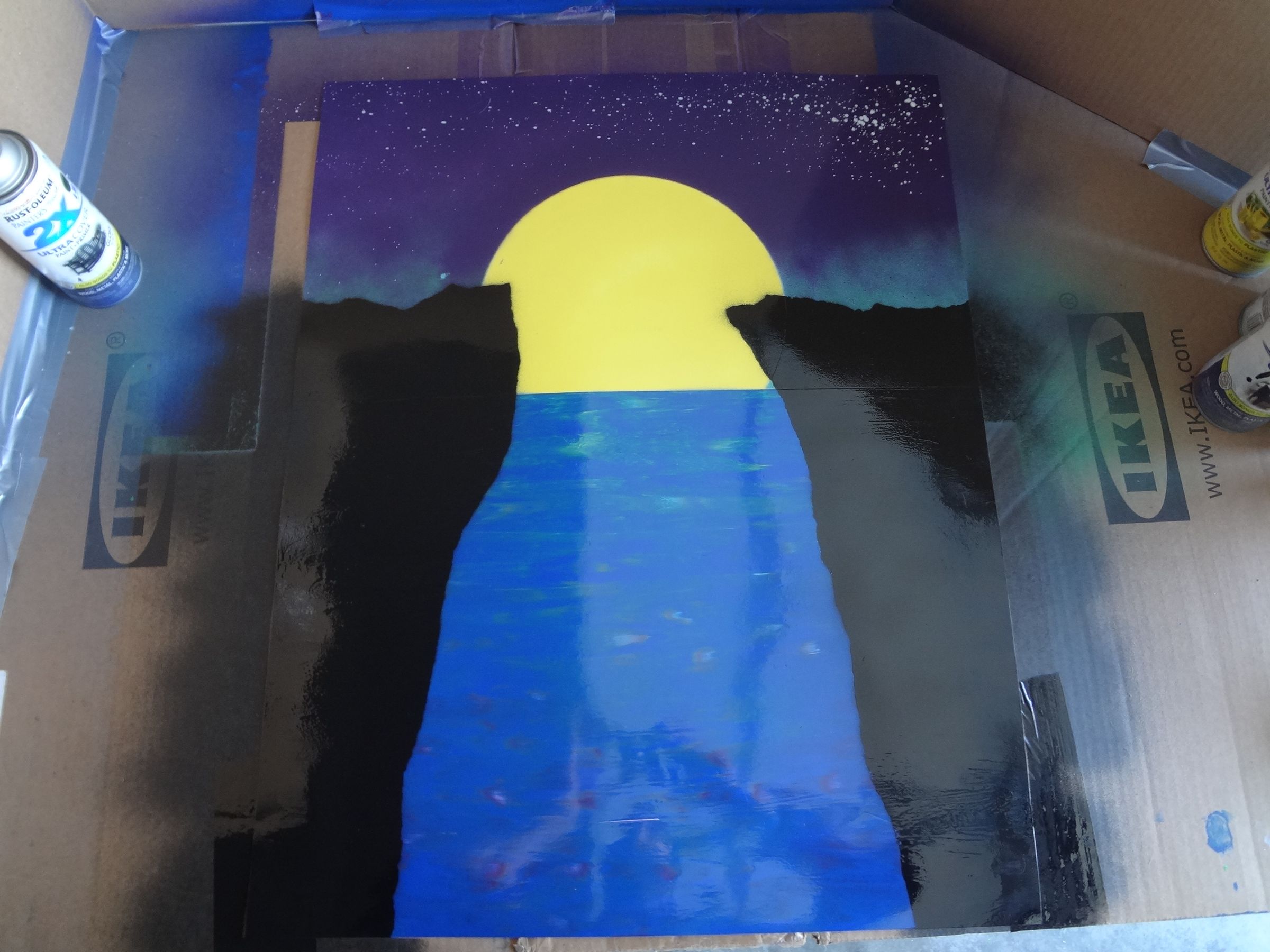 Spray-Paint Sunset : 14 Steps (with Pictures) - Instructables