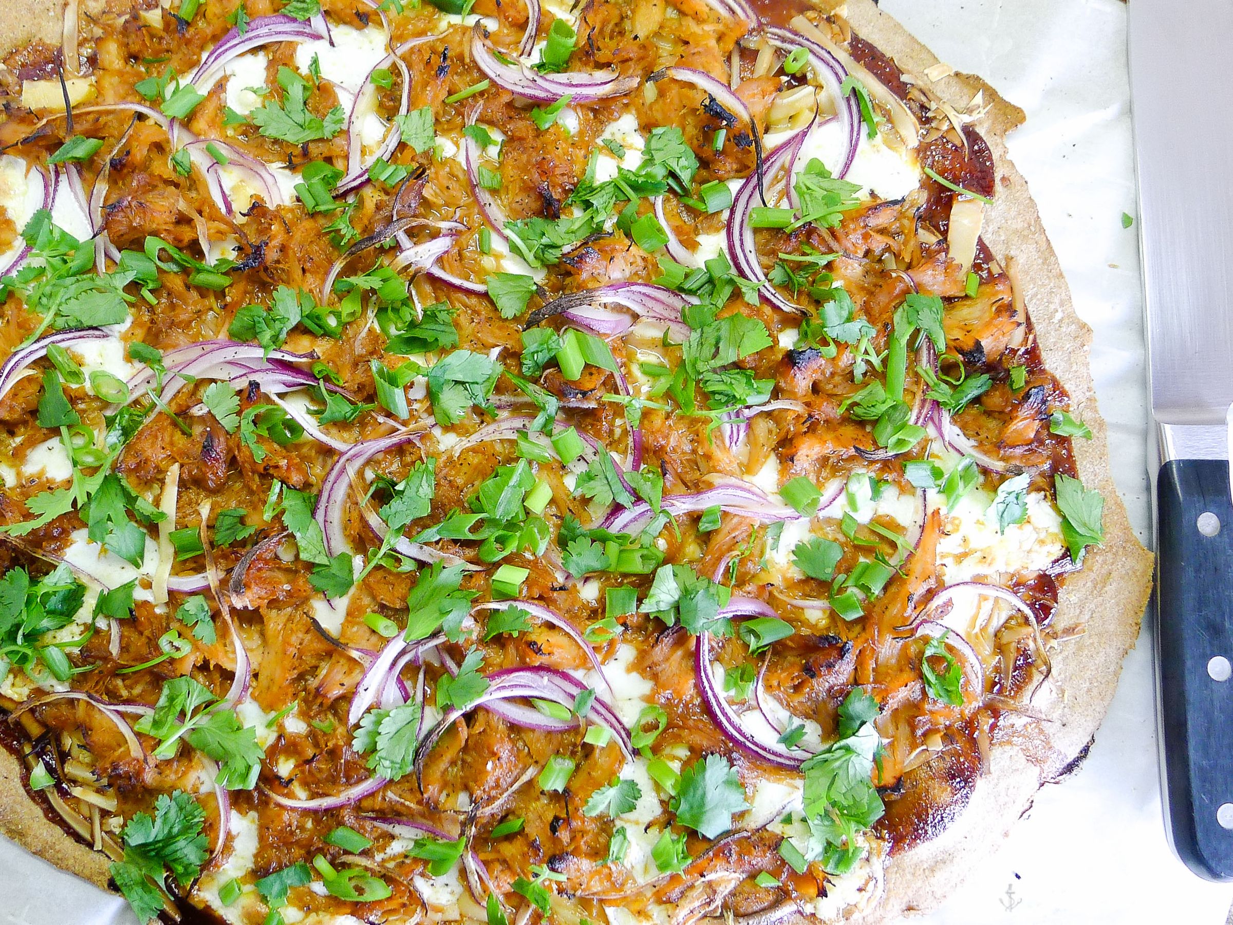 CPK's Barbecue Chicken Pizza With Whole Wheat Crust : 8 Steps (with ...