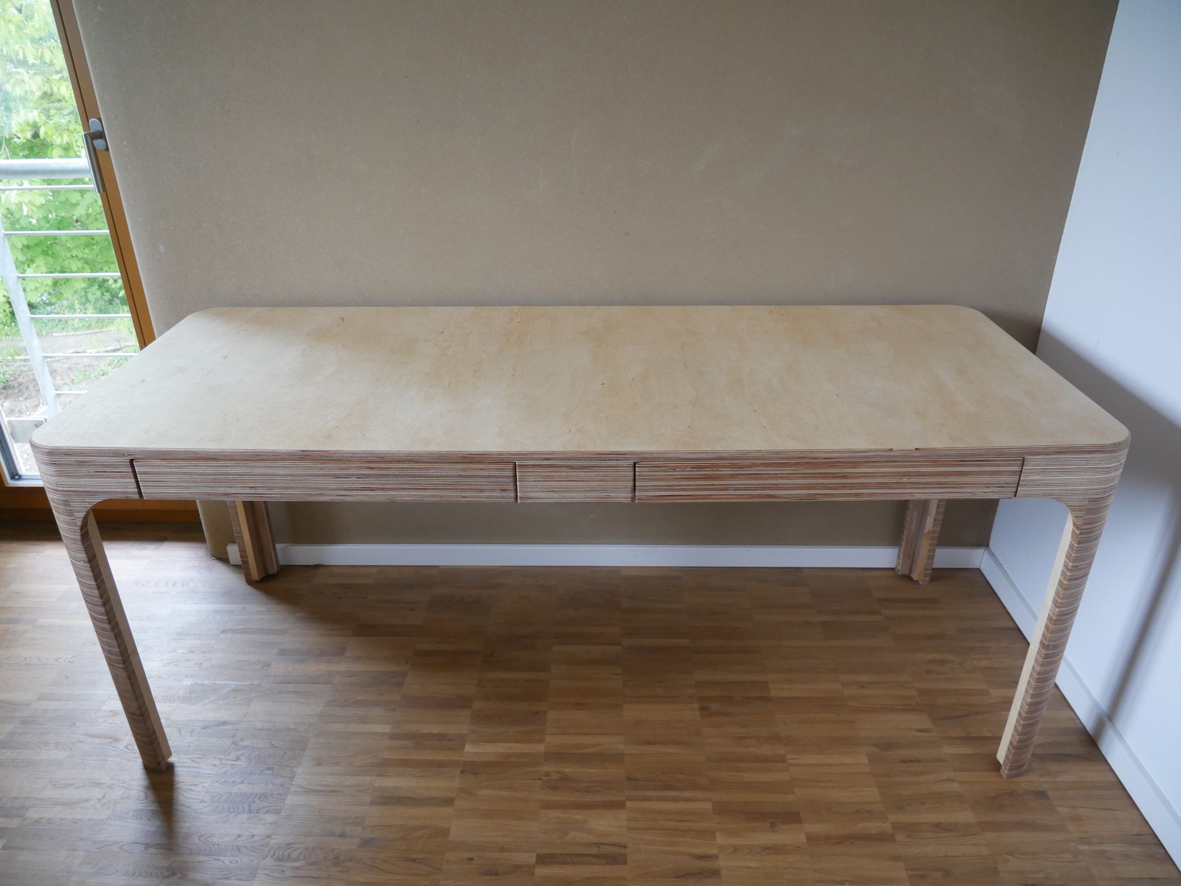 Plywood Desk for Double Home Office : 13 Steps (with Pictures ...