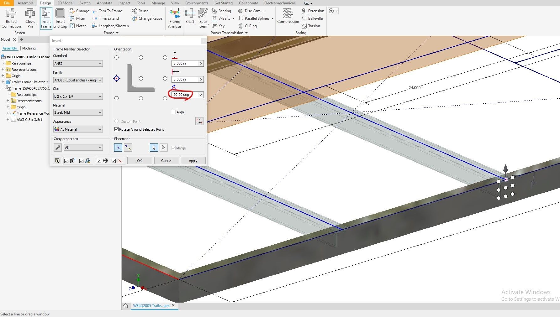 Overview: Autodesk Inventor Frame Generator Trailer : 29 Steps ...