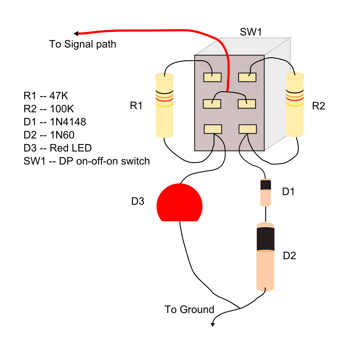 Add Diode-Clipping Distortion to Your Guitar Amp : 6 Steps (with Pictures) - Instructables