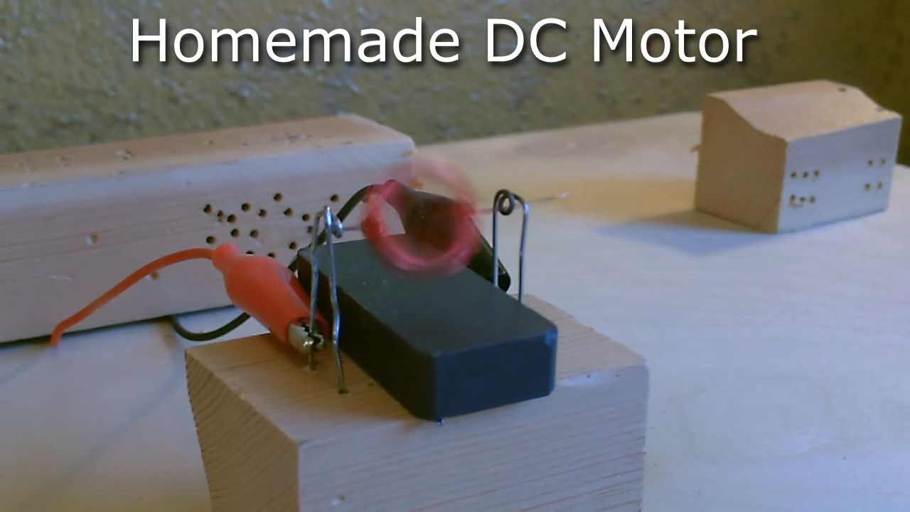 Homemade DC Motor! - How to Make a Simple DC Motor! - Simple DIY ...
