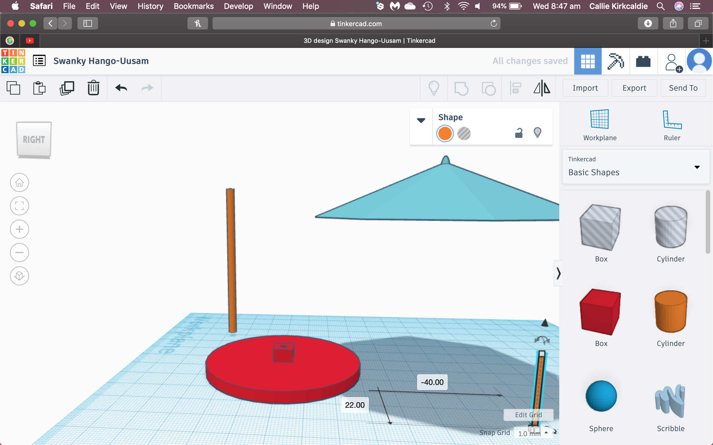 3D Design With Tinkercad- How to Make a Cute Star Umbrella : 17 Steps ...