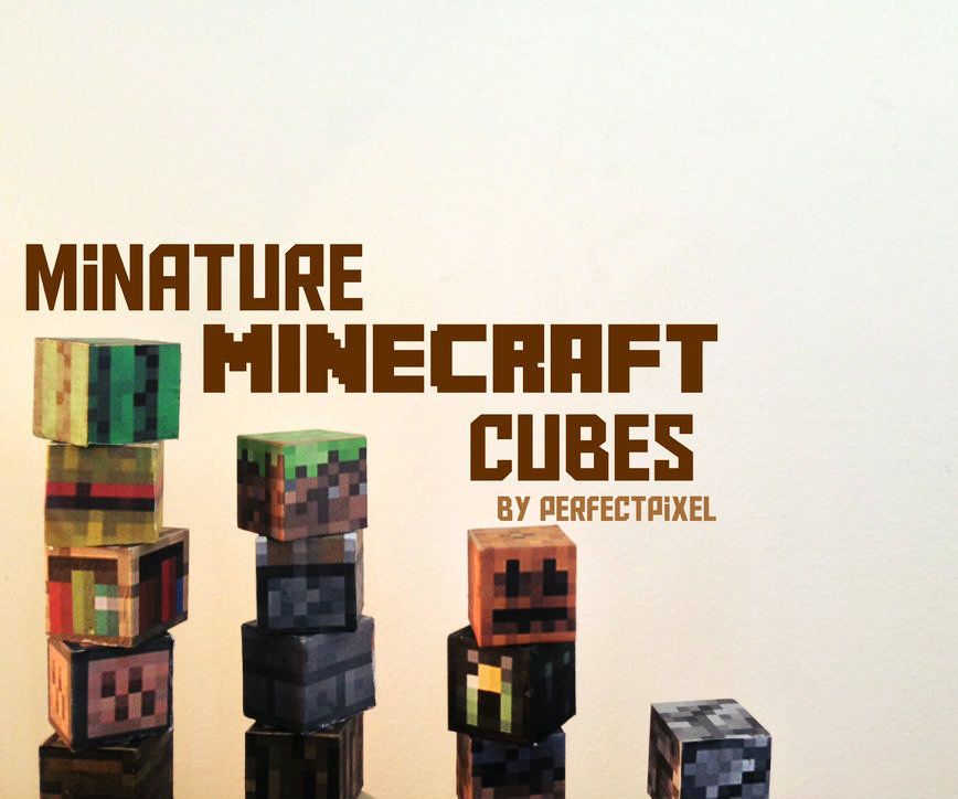 Miniature Minecraft Cubes! : 3 Steps (with Pictures) - Instructables