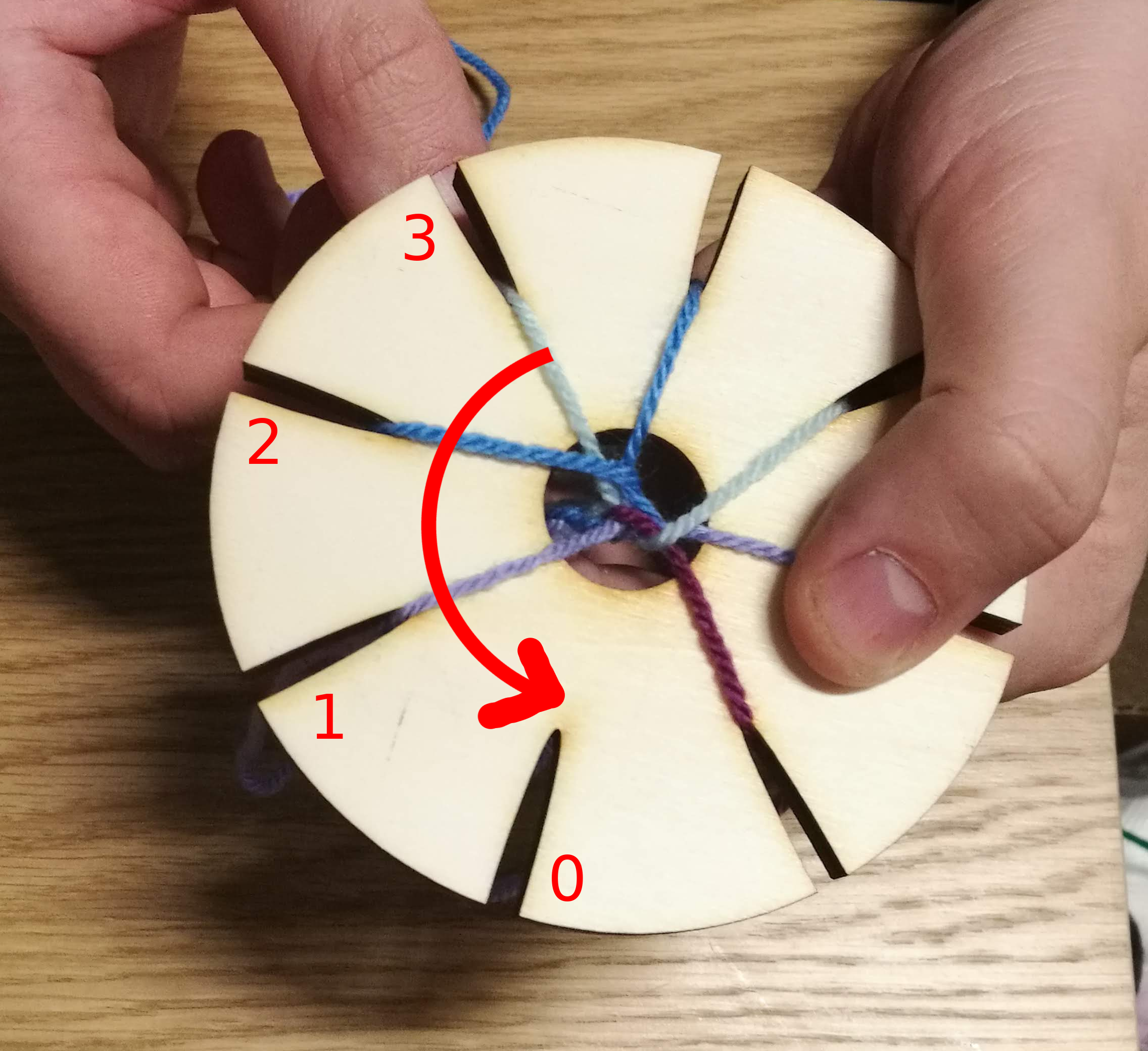 Viking Braids - Make a Trollen Wheel : 6 Steps (with Pictures ...