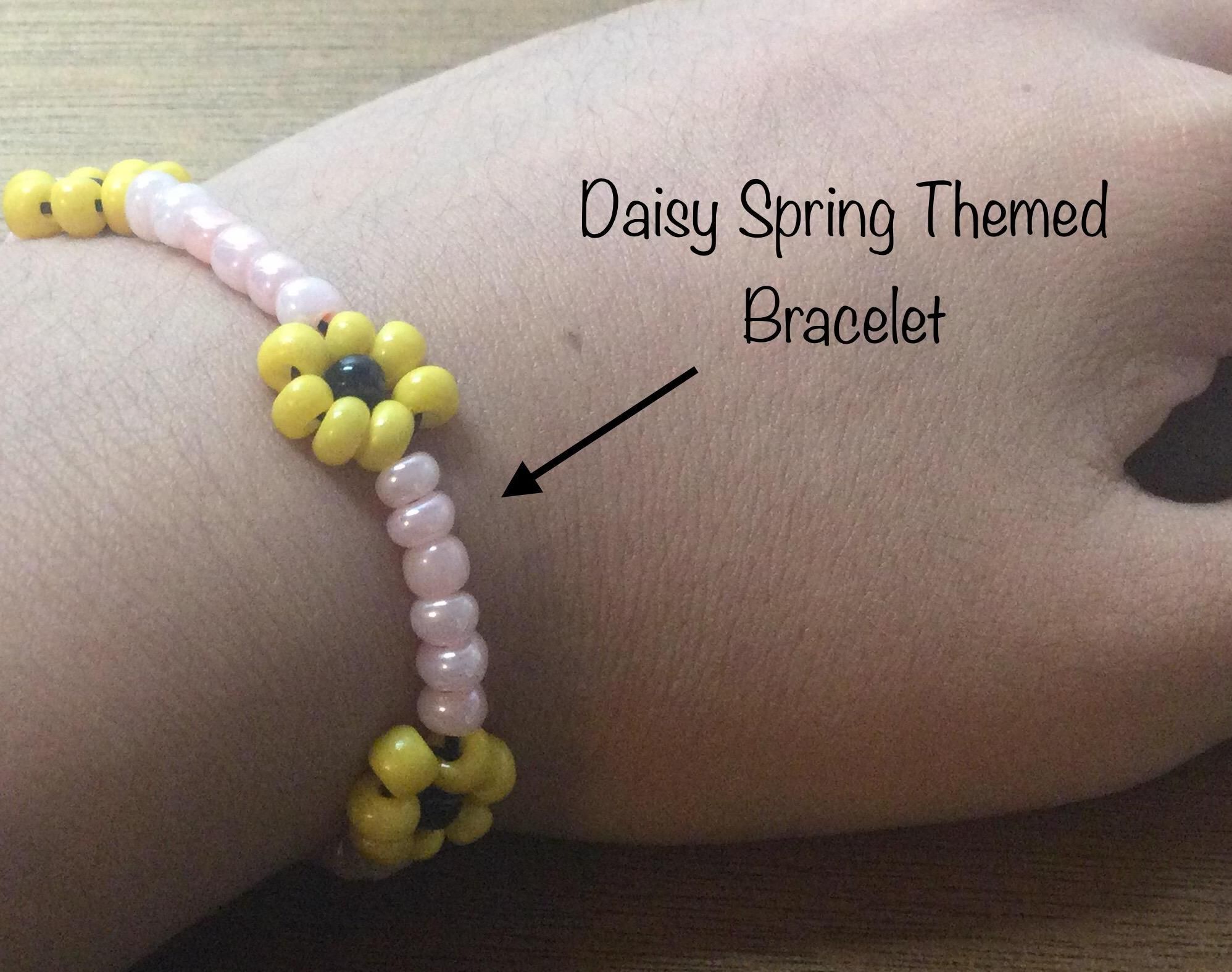 Daisy Spring Themed Bracelet : 3 Steps (with Pictures) - Instructables