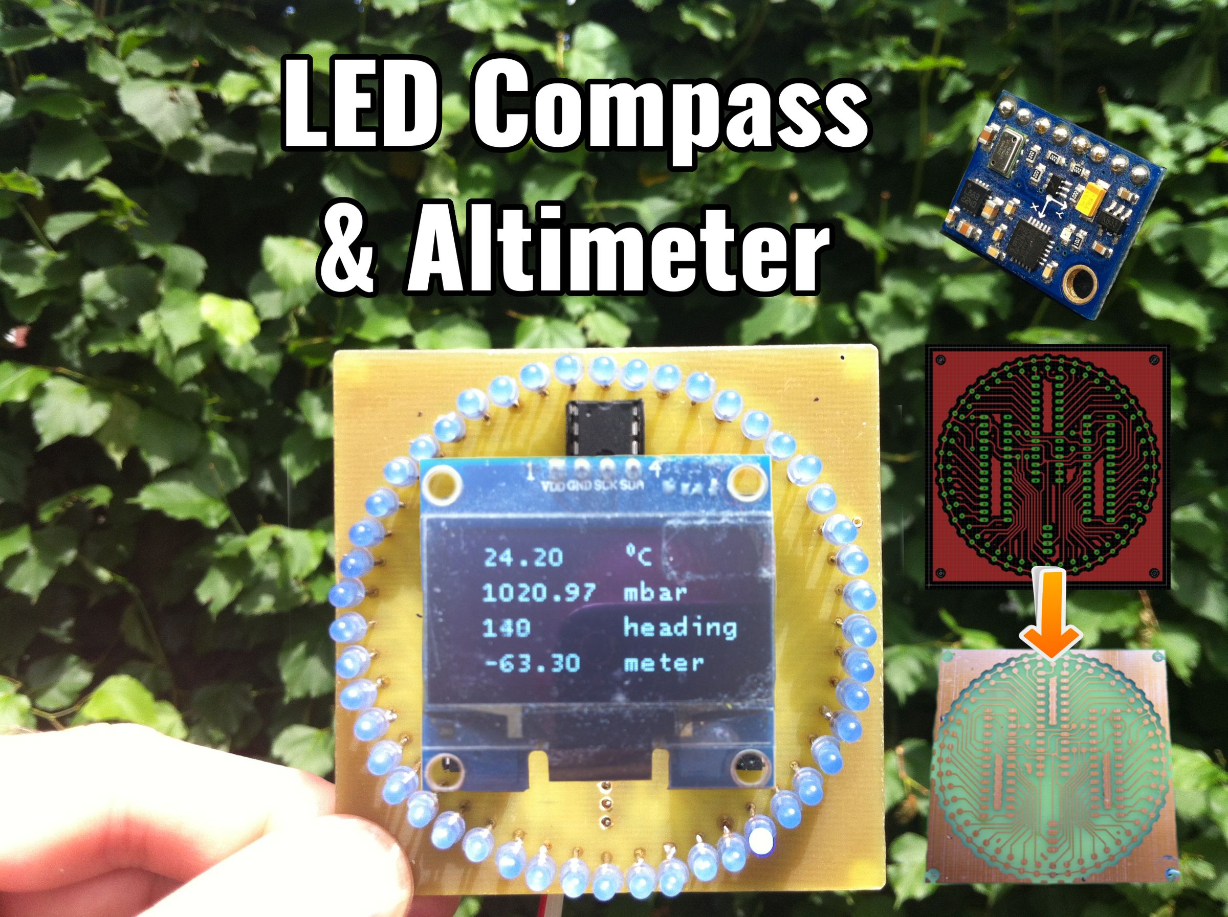 LED Compass and Altimeter : 7 Steps (with Pictures) - Instructables