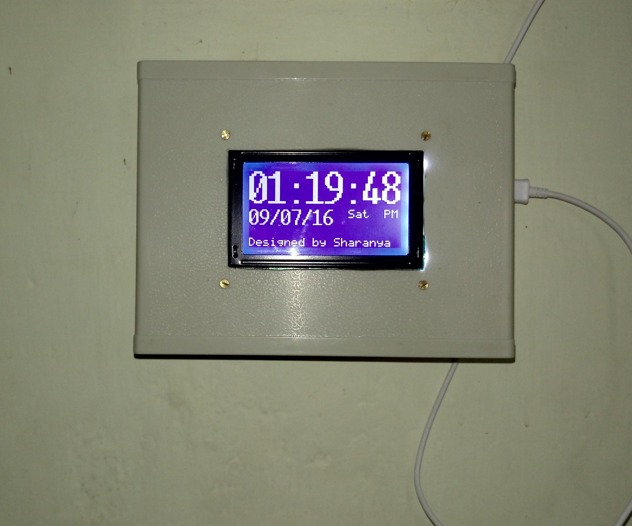 Clock-Calender Using DS3231+GLCD+Atmega32 : 7 Steps - Instructables