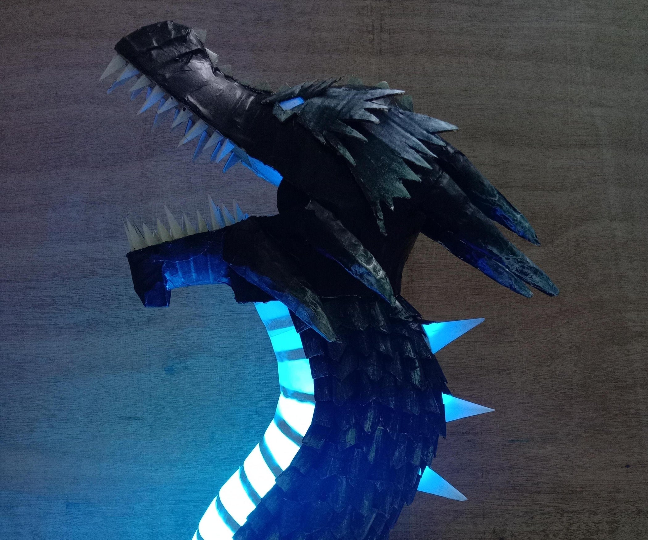 Making a Dragon Lamp Using Carboard : 9 Steps (with Pictures ...