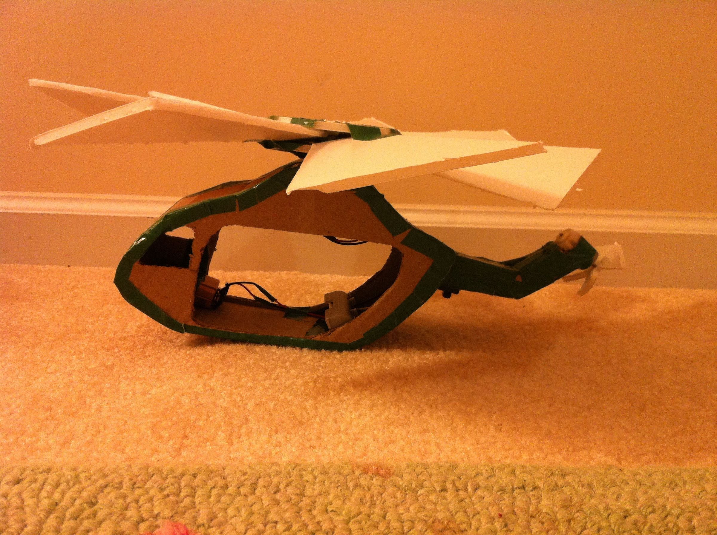 Cardboard/Duct Tape Model Helicopter : 6 Steps - Instructables