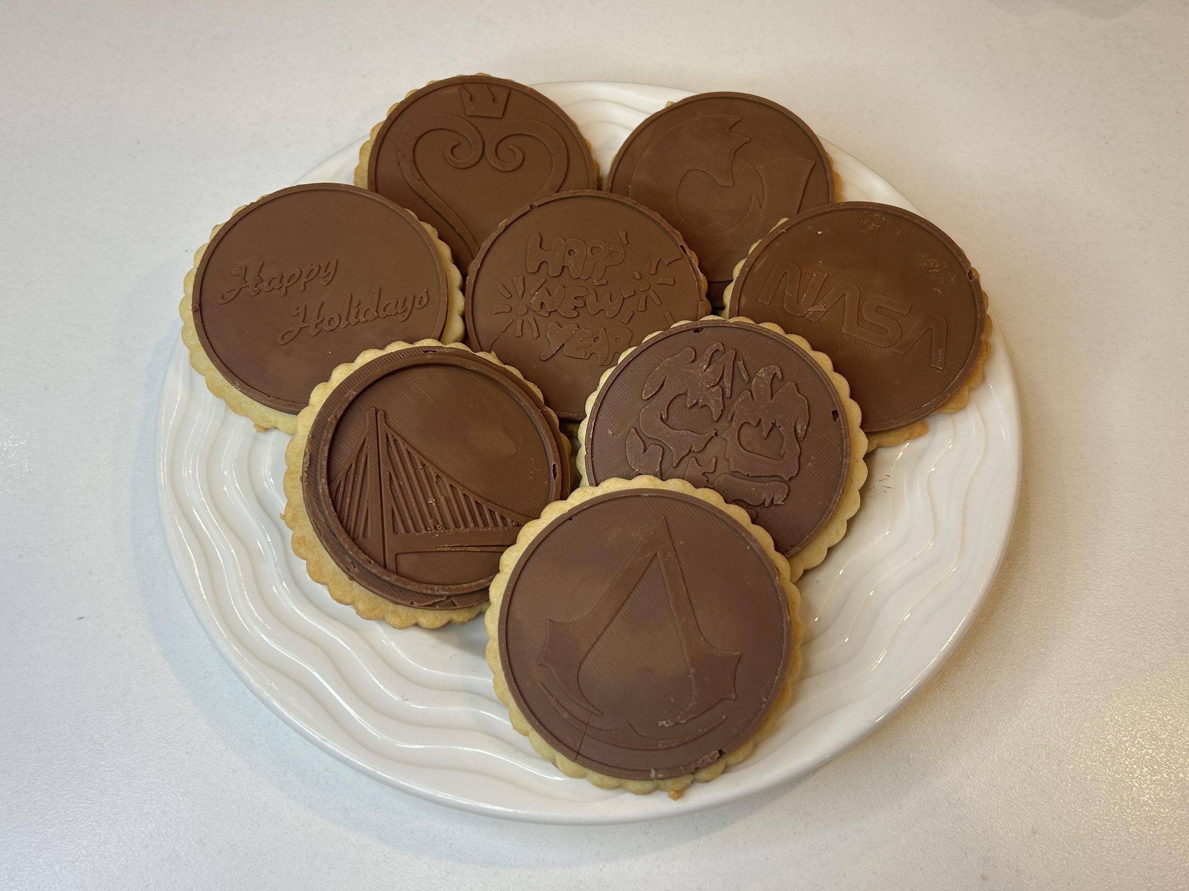 Custom Chocolate Cookies, Using Silicon, 3D Printing, Fusion 360 and ...