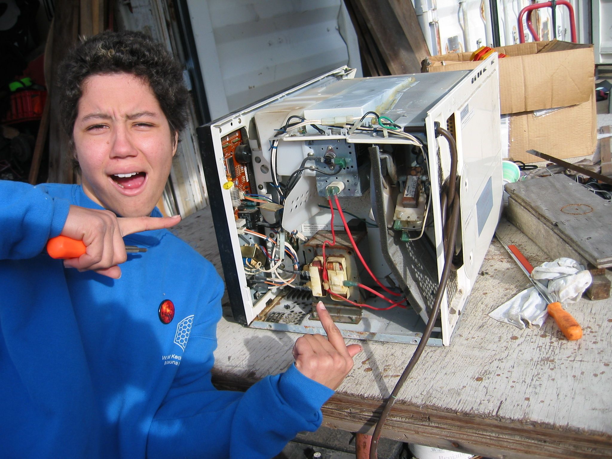 Build a Microwave Transformer Homemade Stick/Arc Welder : 12 Steps ...