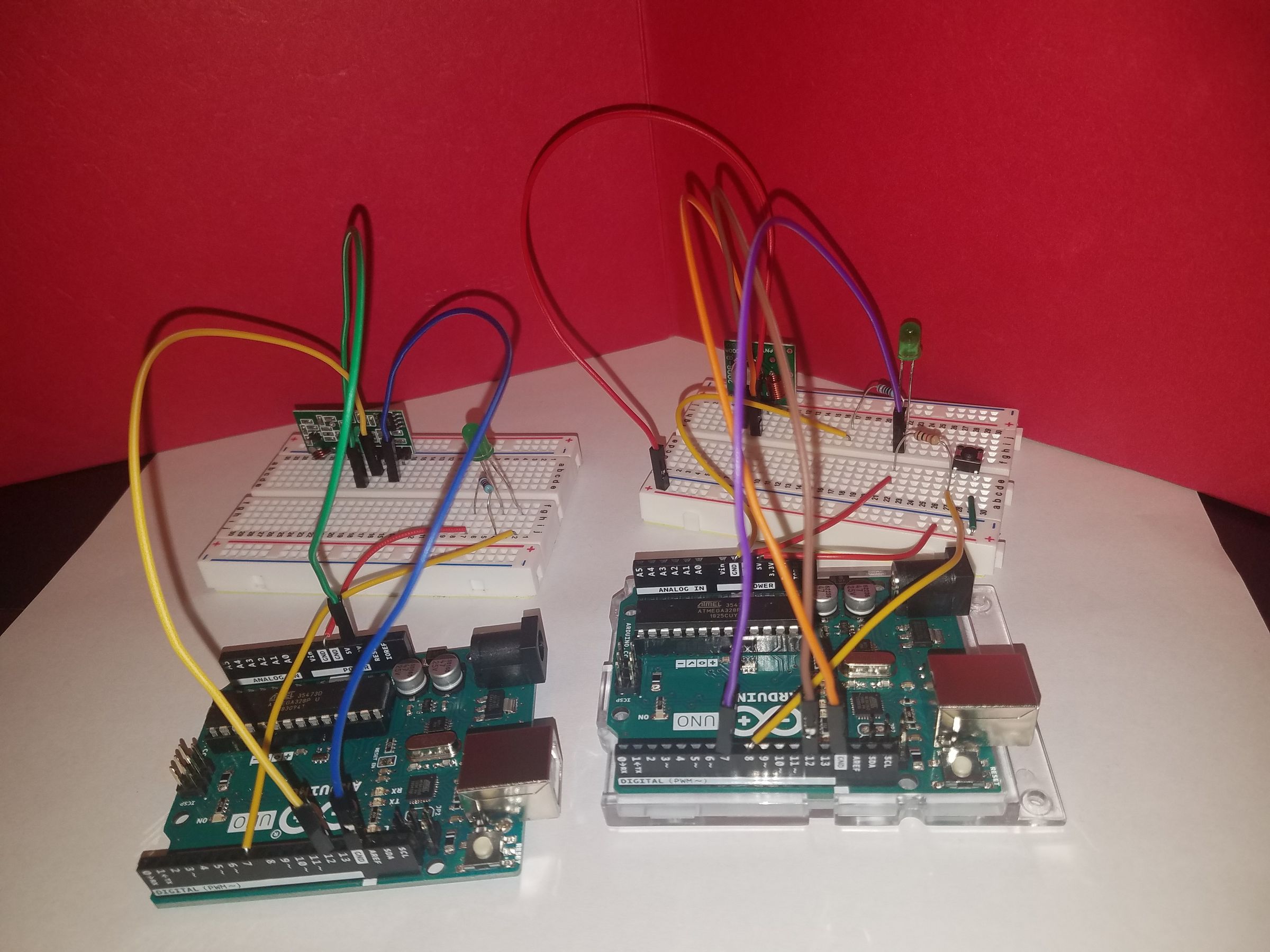 Personal One Way Radio Using Arduino Transmitter and Receiver Modules ...