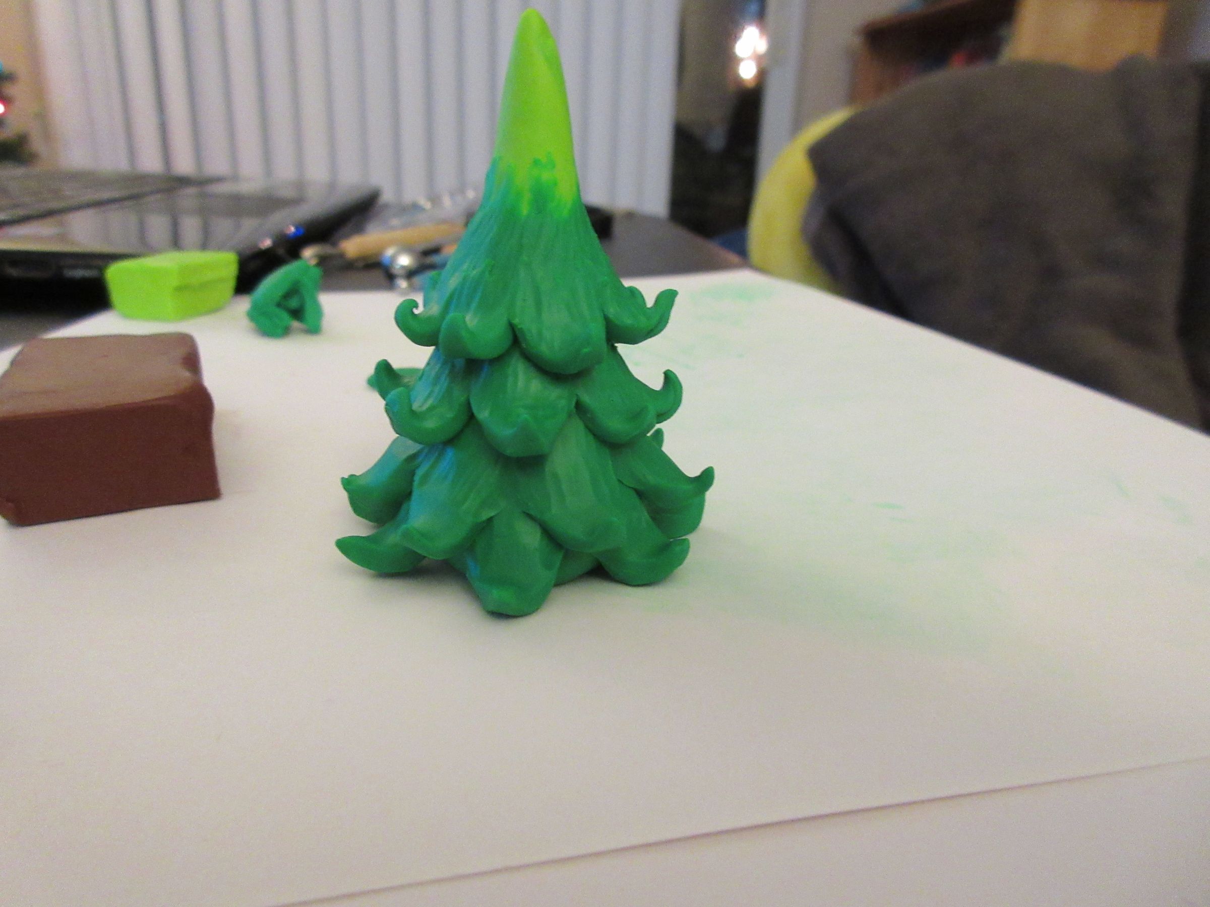Polymer Clay Christmas Tree With Hanging Ornaments : 10 Steps (with ...