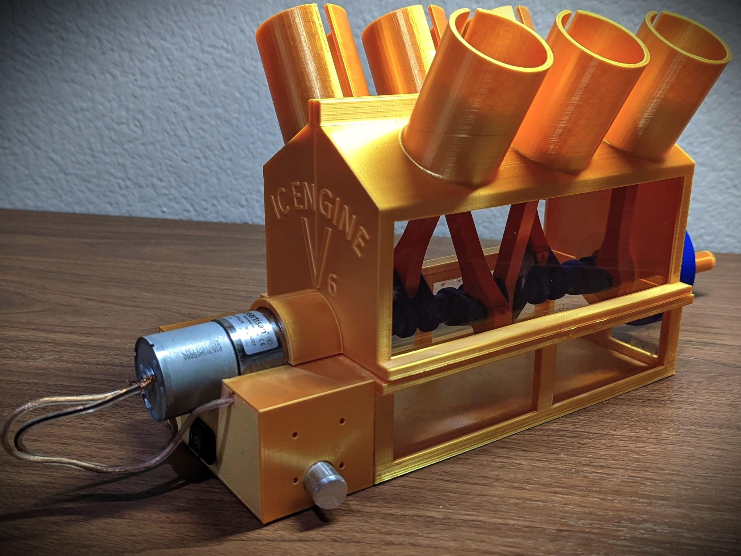 3D Printed - V6 Internal Combustion Engine : 12 Steps (with Pictures ...