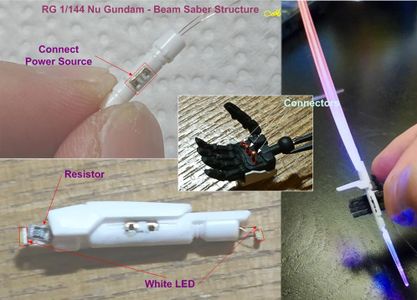 RG 1/144 Nu Gundam Rainbow LED : 7 Steps (with Pictures) - Instructables