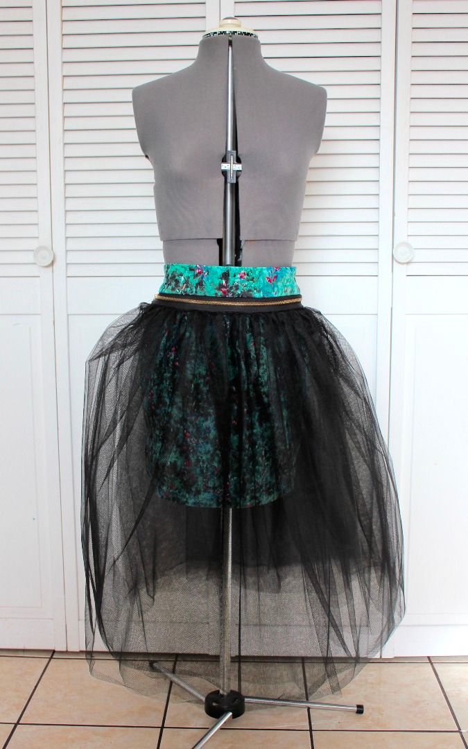 Removable Tulle Skirt Overlay - Pencil Skirt Pattern Hack : 11 Steps ...