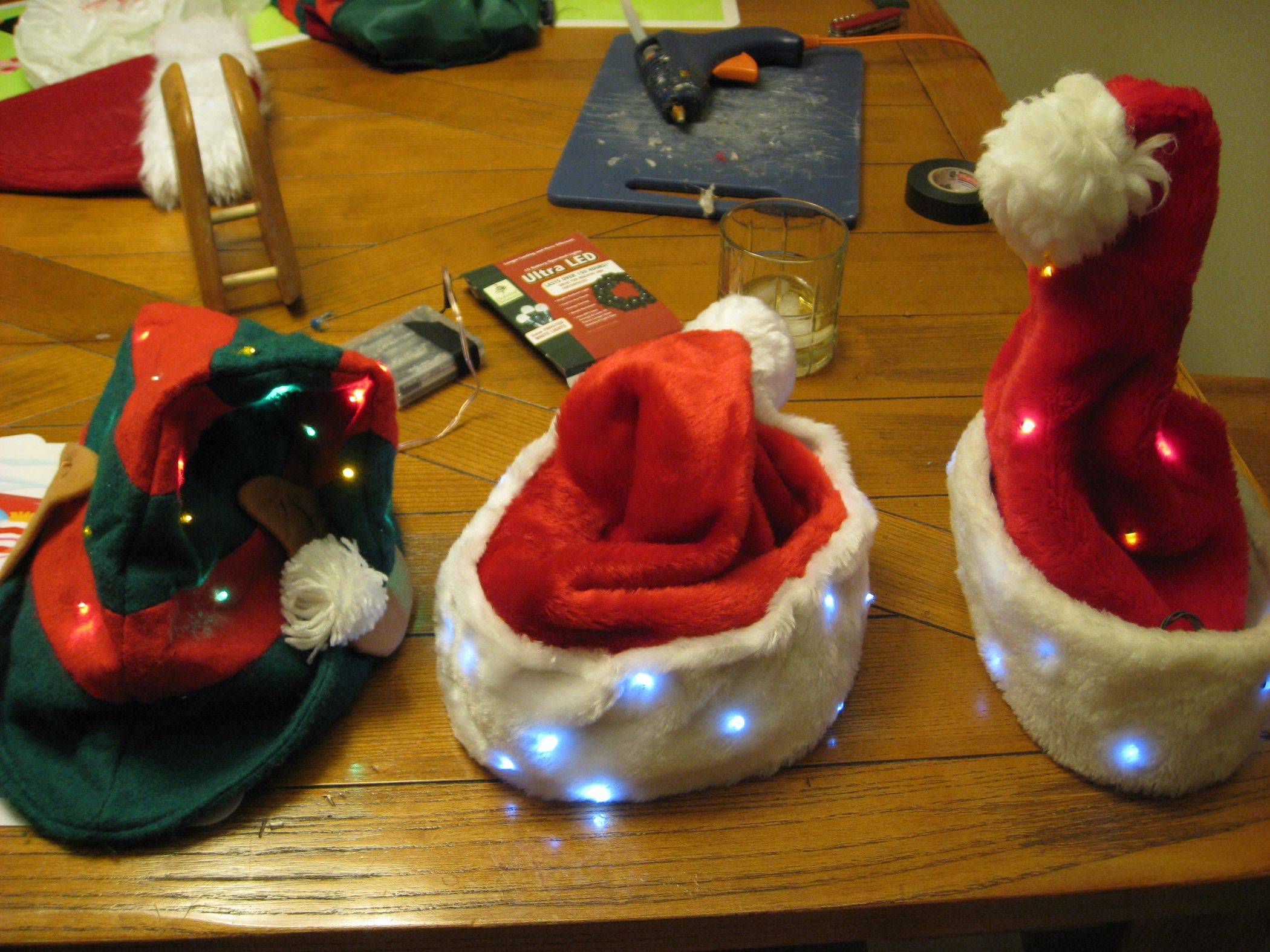 Christmas Santa and Elf LED Hats : 4 Steps (with Pictures) - Instructables