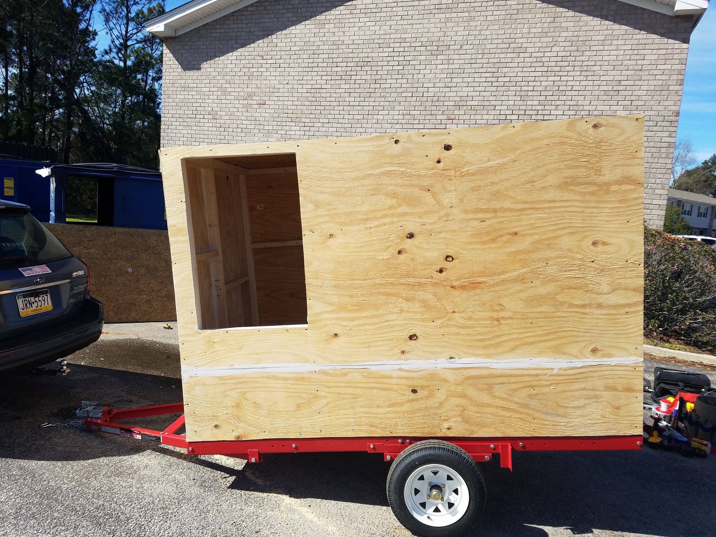 DIY 4X8 Micro-Tiny House Camper on Harbor Freight Trailer : 17 Steps ...