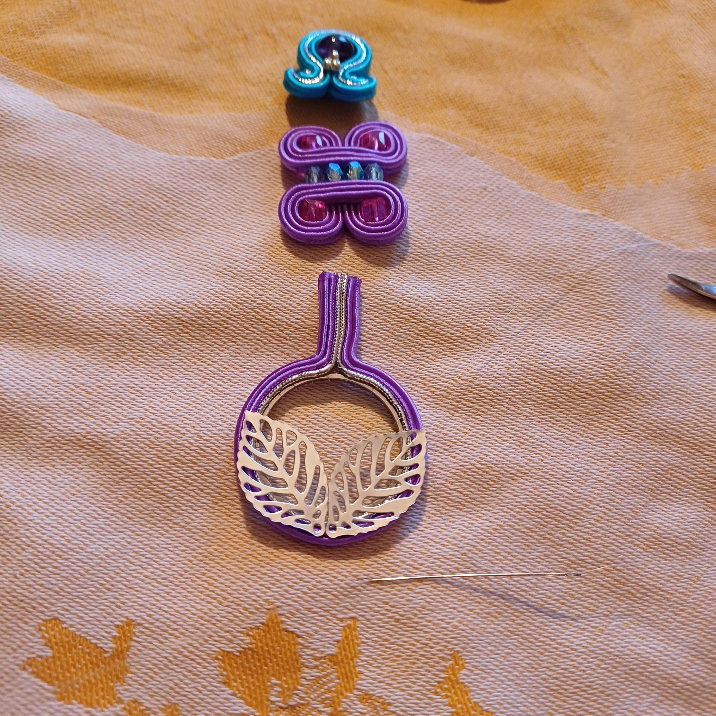 Embroidered Filigree Earrings "Purple Rain" : 9 Steps (with Pictures ...