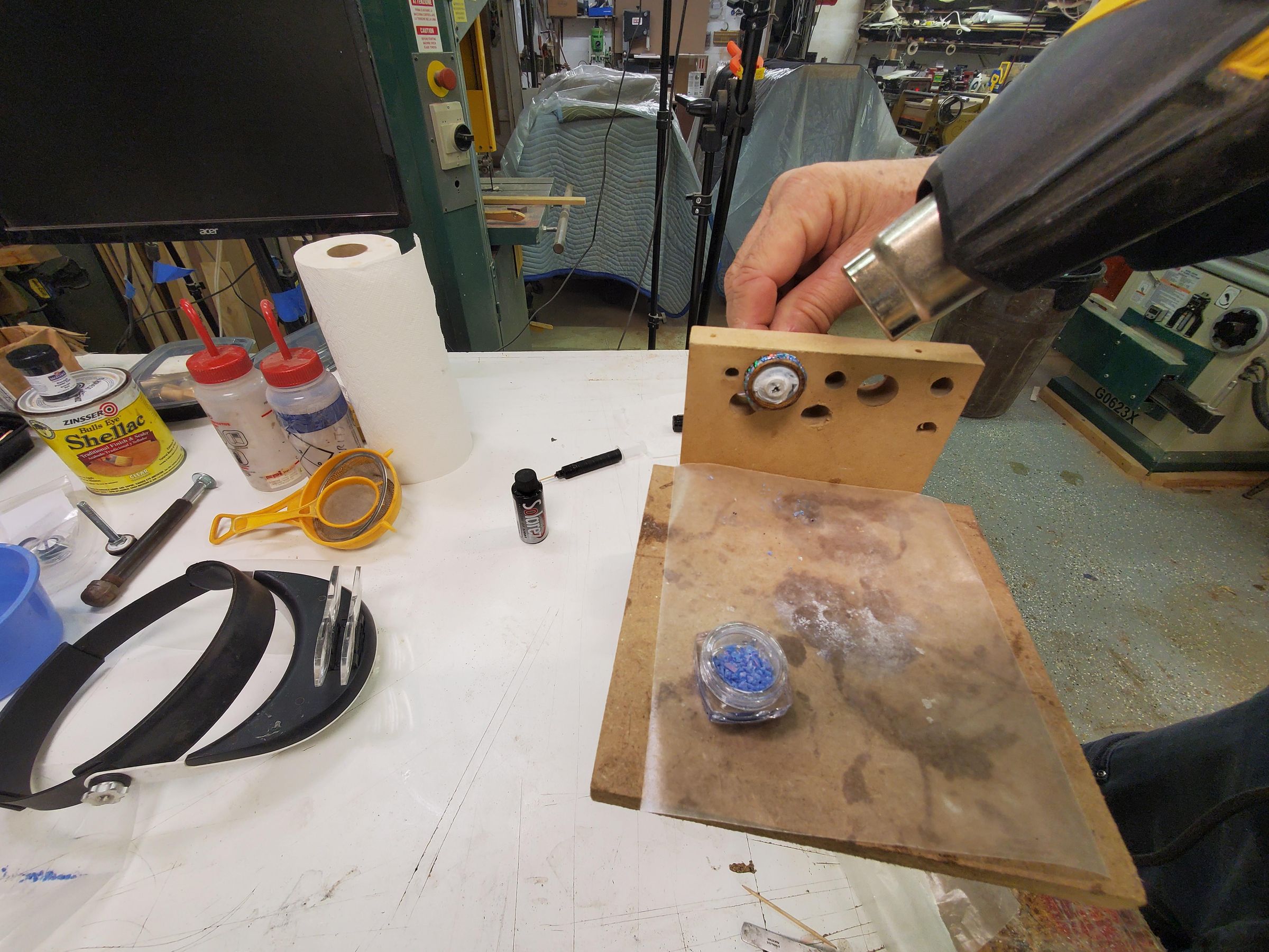 How to Inlay Opal in a Pre-Channeled Ring Using UV Resin : 25 Steps ...