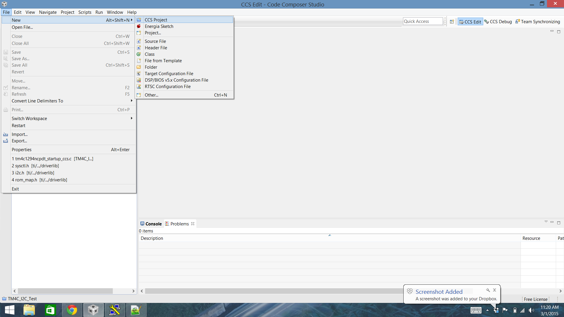 Creating a New Tiva Project in Code Composer Studio : 8 Steps ...