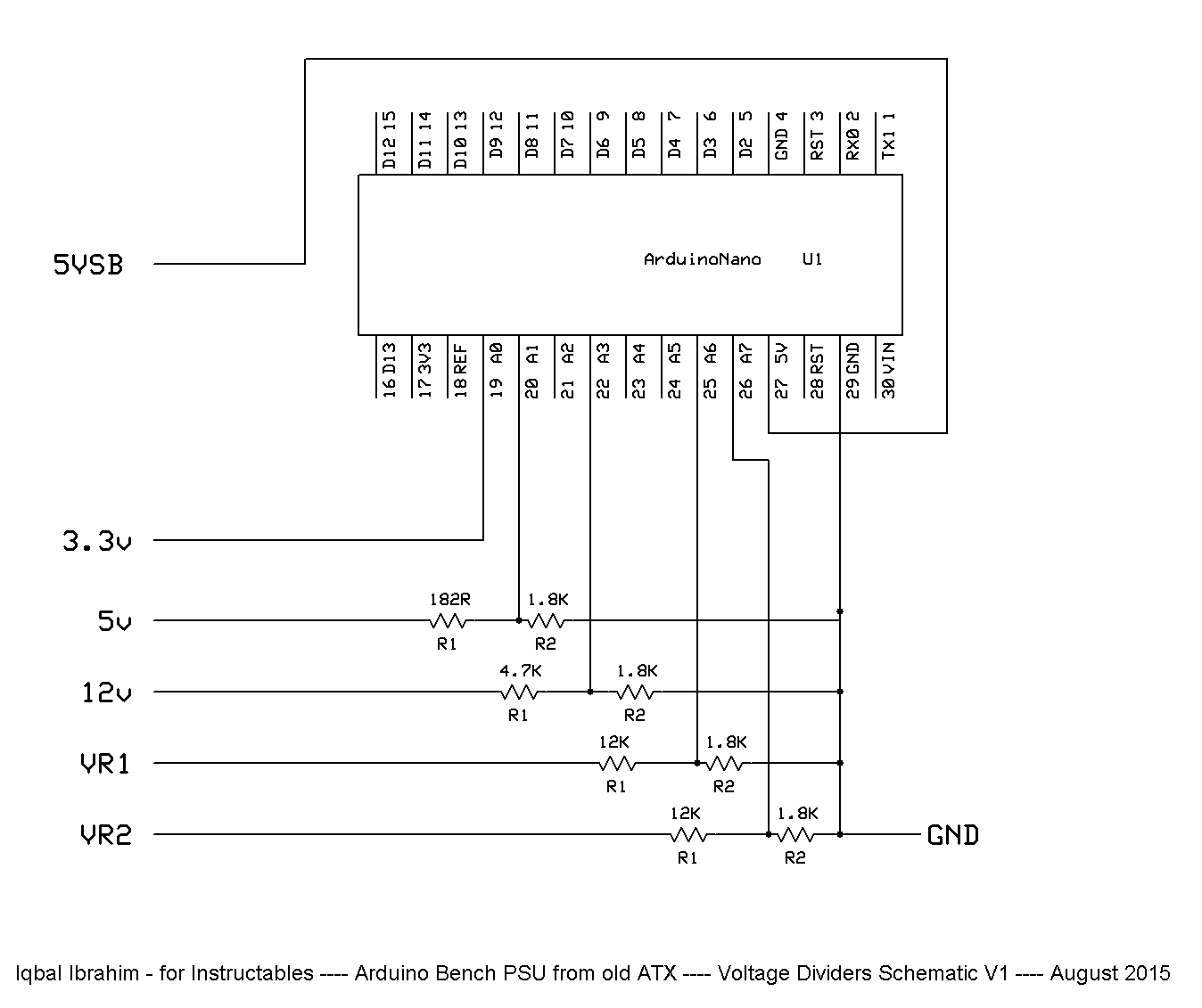 Bench PSU Power Supply From Old ATX With Arduino and LCD Monitor : 7 ...