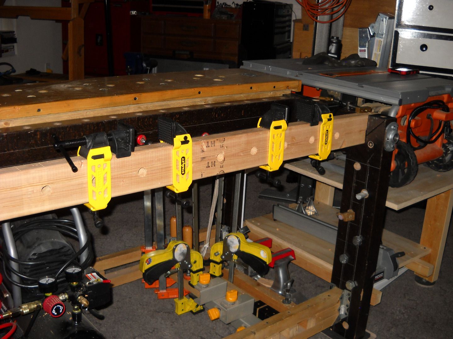 Work-frame From a Kitchen Table Frame - the Workbench Built Around What ...