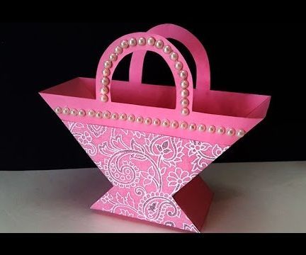 DIY Christmas Crafts: How to Make Beautiful Paper Basket for Flowers ...