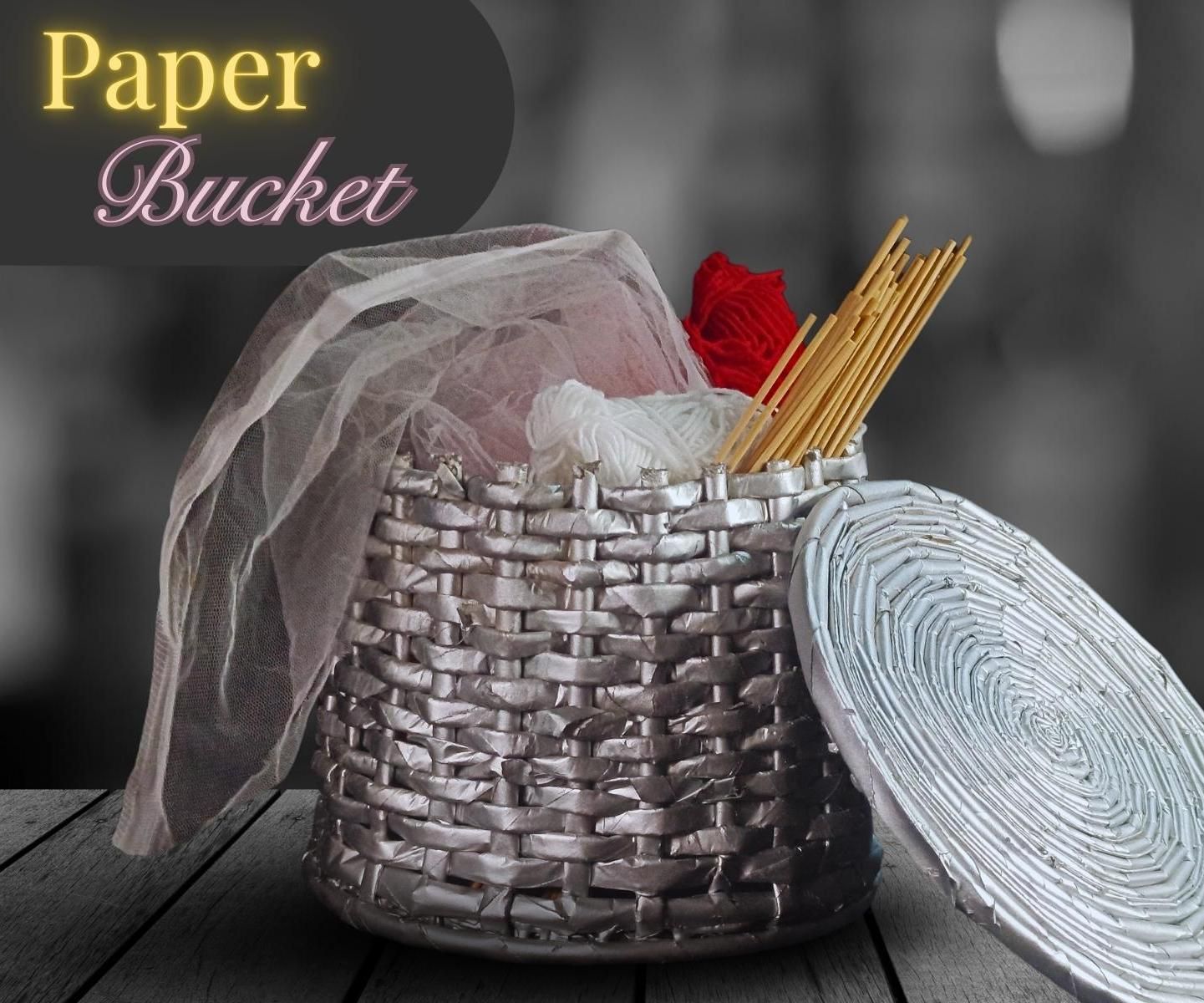 Crafting a Stylish Basket From Recycled Newspapers : 10 Steps (with ...