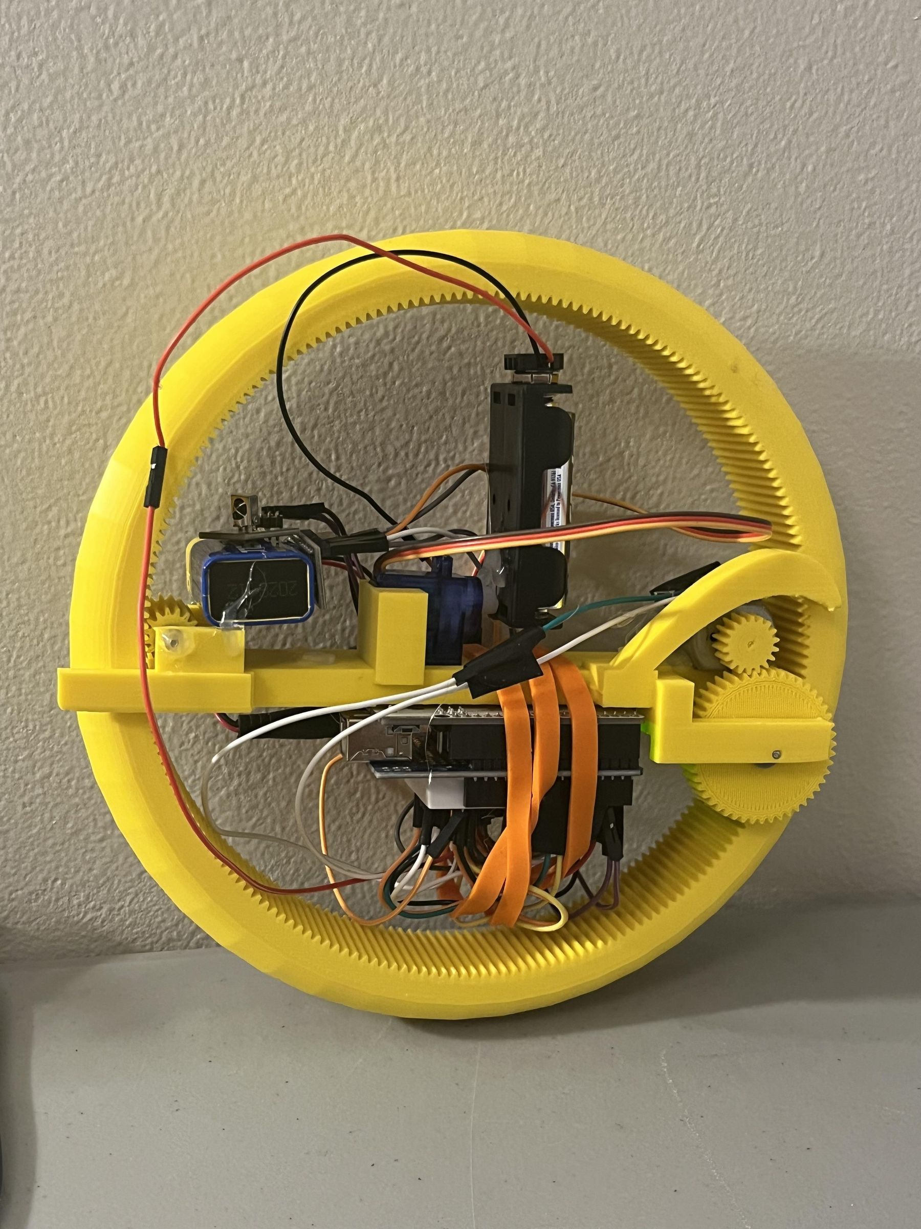 3D-Printed Monowheel Robot With Gyro Balancing and IR Control : 4 Steps ...