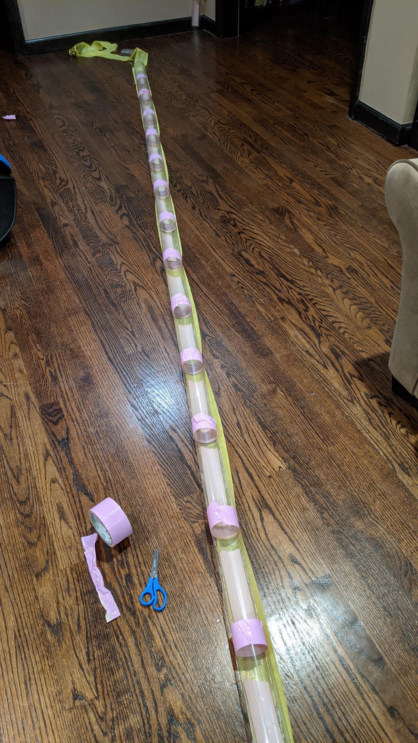 Glowing Halloween Candy Chute From 2nd Floor: Transparent Slide and ...