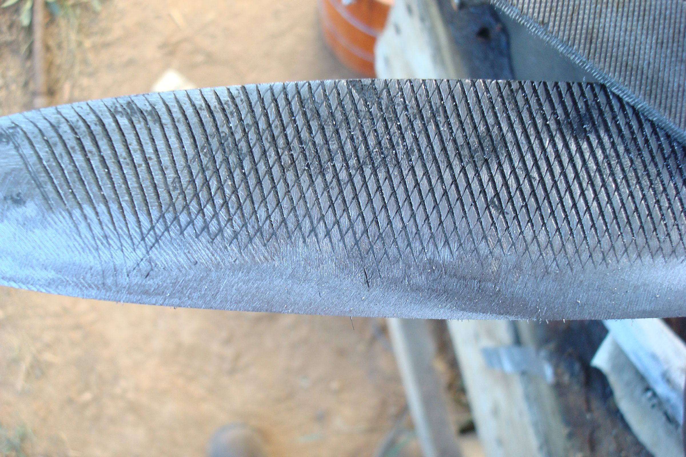 Making a Large Camp Knife From an Old Rasp. Part 2 : 5 Steps ...