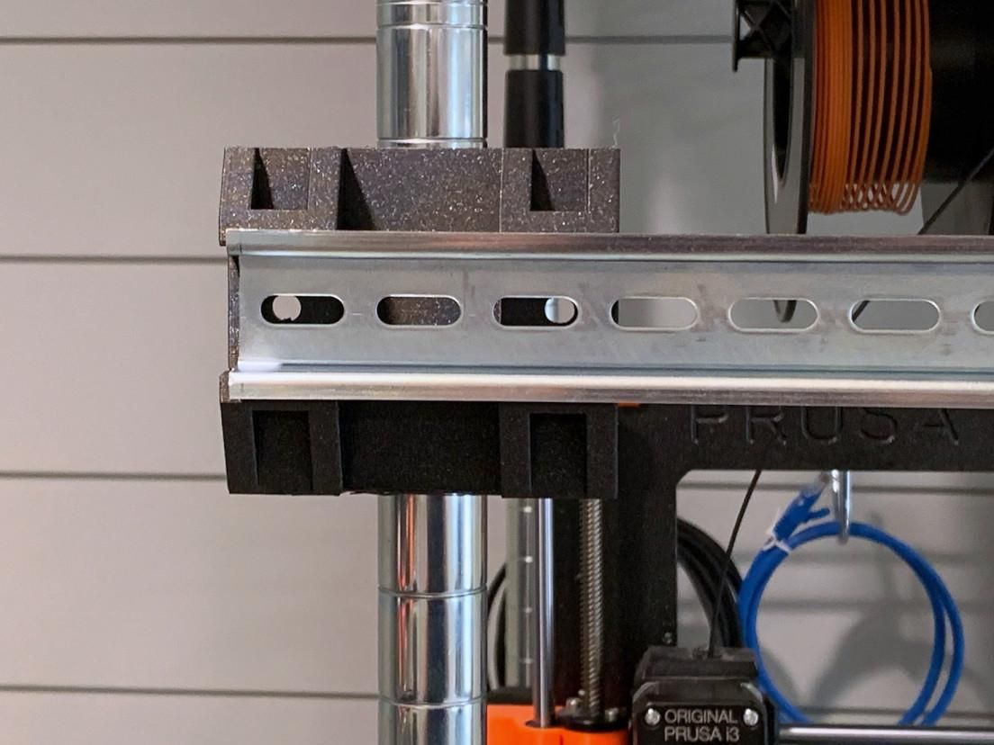 A Simple Din Rail Mount for a Wire Shelf : 6 Steps (with Pictures ...