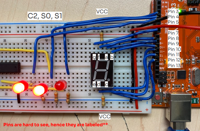 2-Bit Adder With 7-Segment Display and LCD : 6 Steps (with Pictures ...