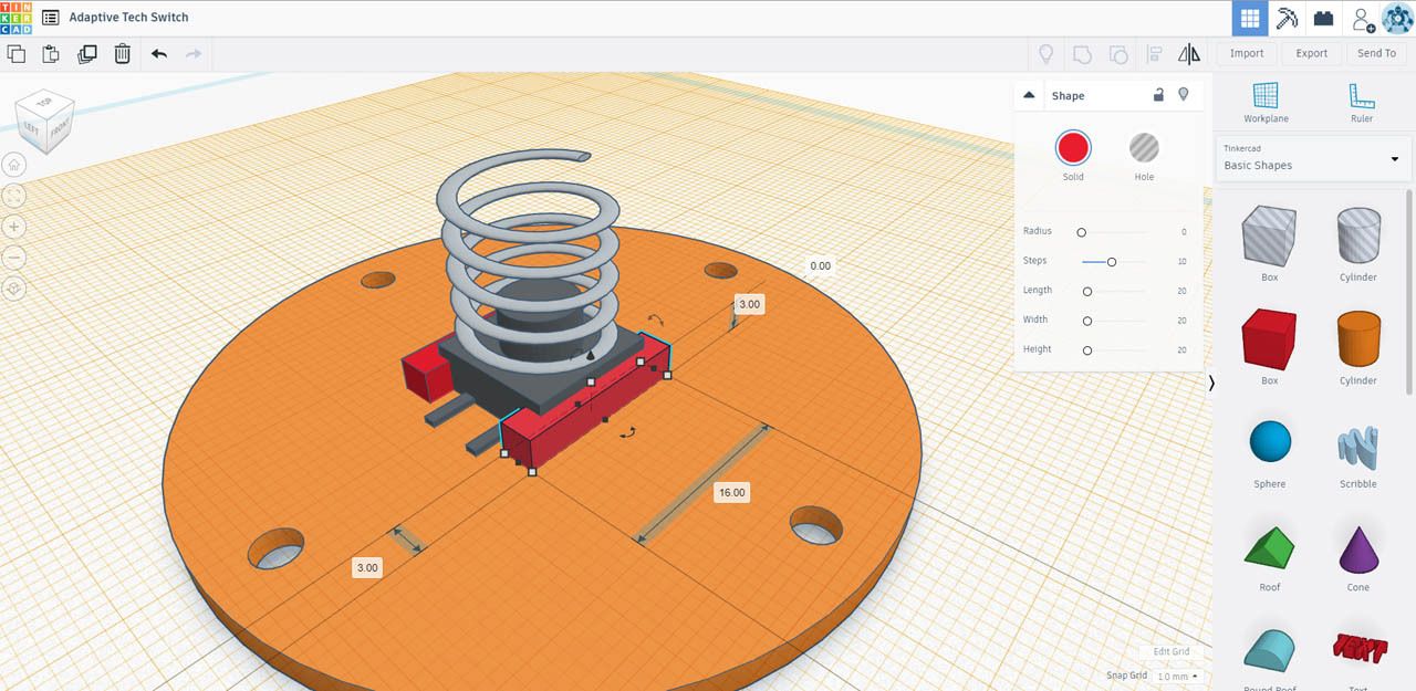 Create Adaptive Switches With TinkerCAD and 3D Printing : 8 Steps (with ...