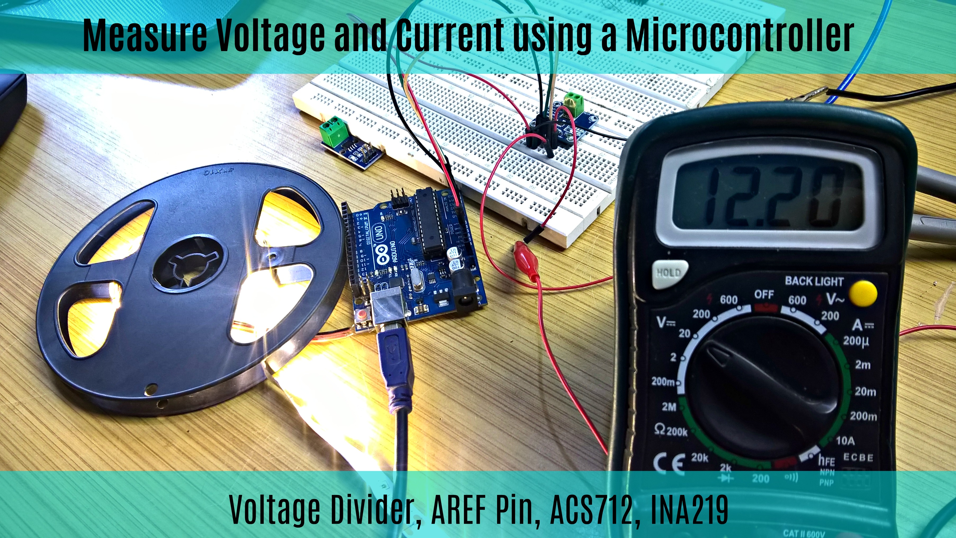 Measure Current and Voltage Using a Microcontroller || Voltage Divider || ACS712 || INA219 : 6 ...