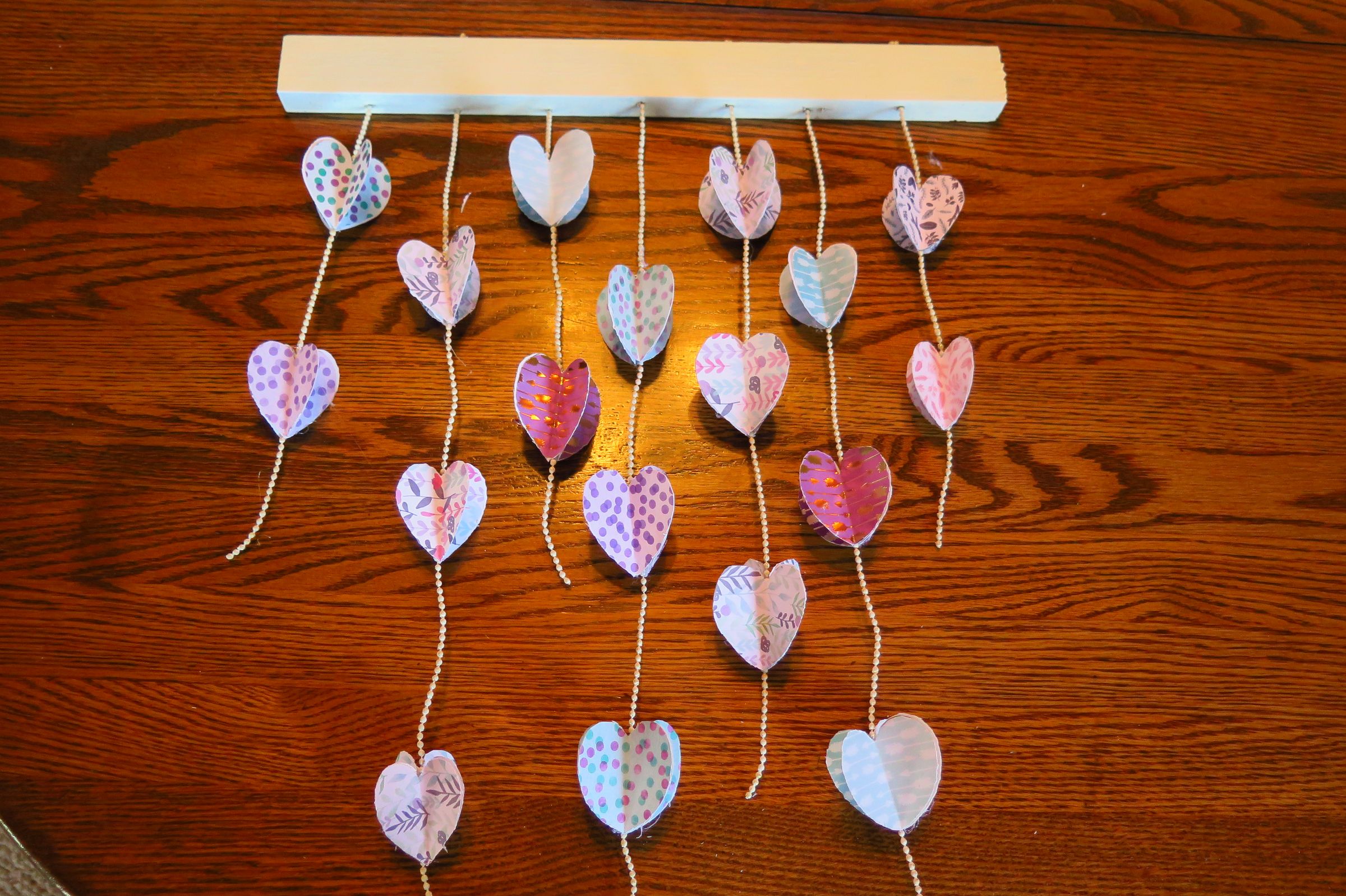 Paper Heart Wall Hanging : 7 Steps - Instructables