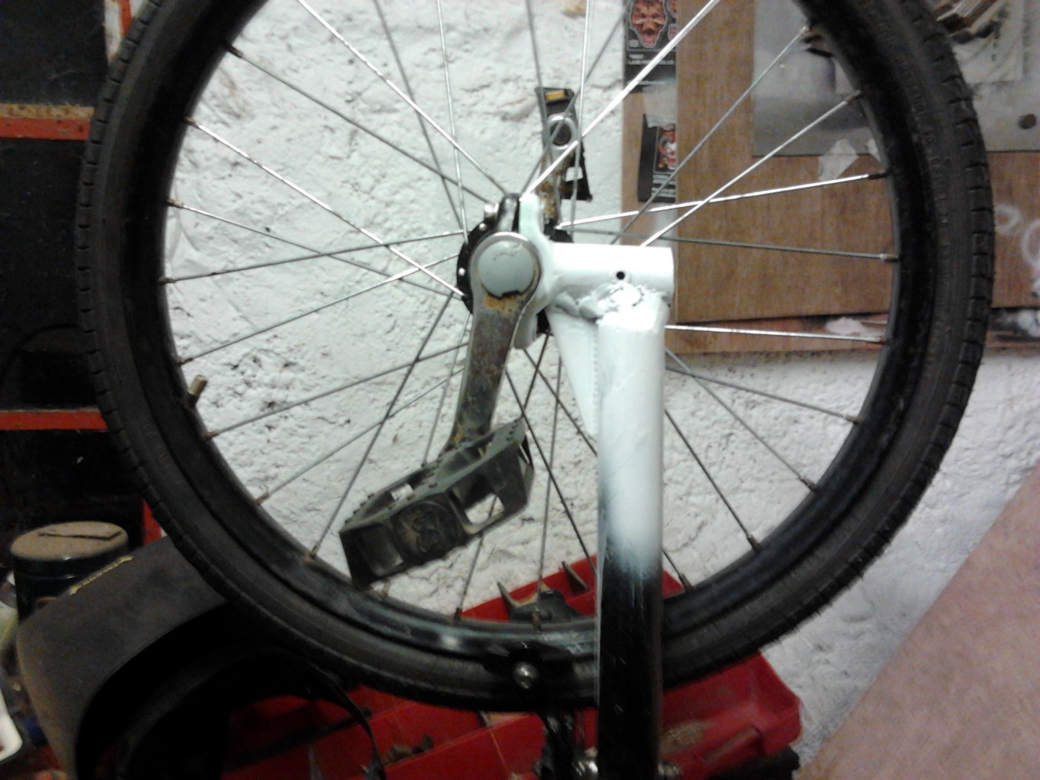 Drift Trike Forks - How I Joined a Huffy Green Machine Wheel to BMX ...