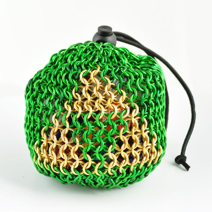 Legend of Zelda Triforce Chainmaille Dice Bag : 9 Steps (with Pictures ...