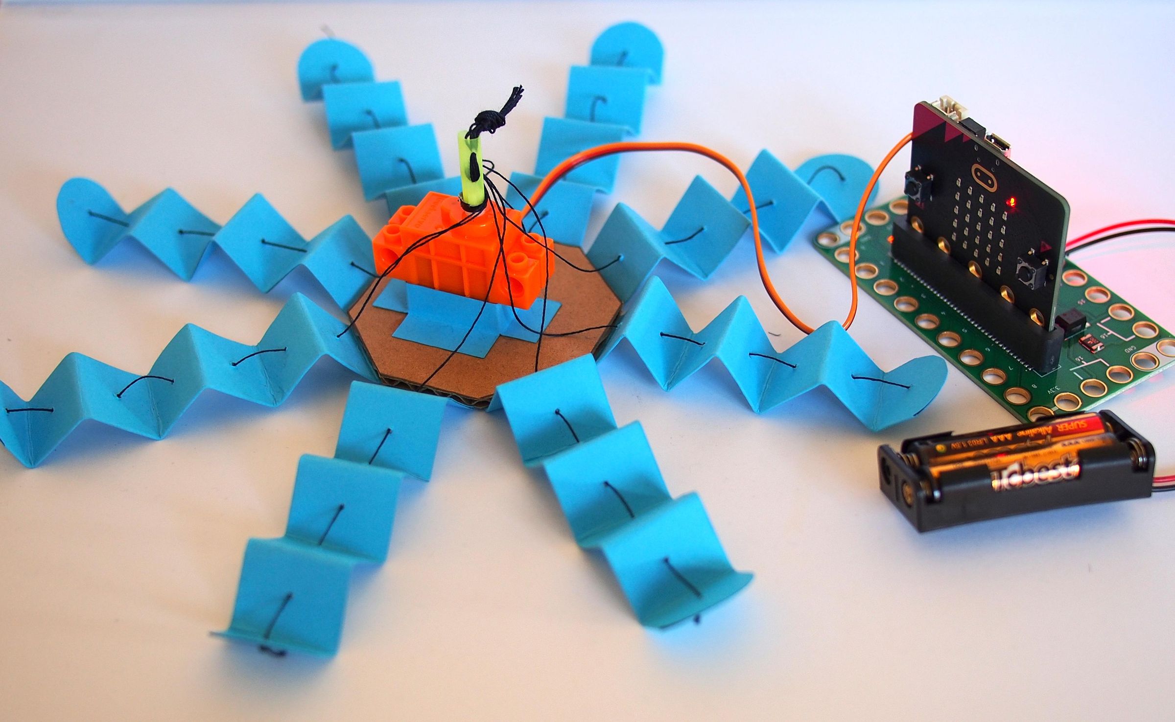 Robotic Paper Octopus (with Micro:bit) : 24 Steps (with Pictures ...