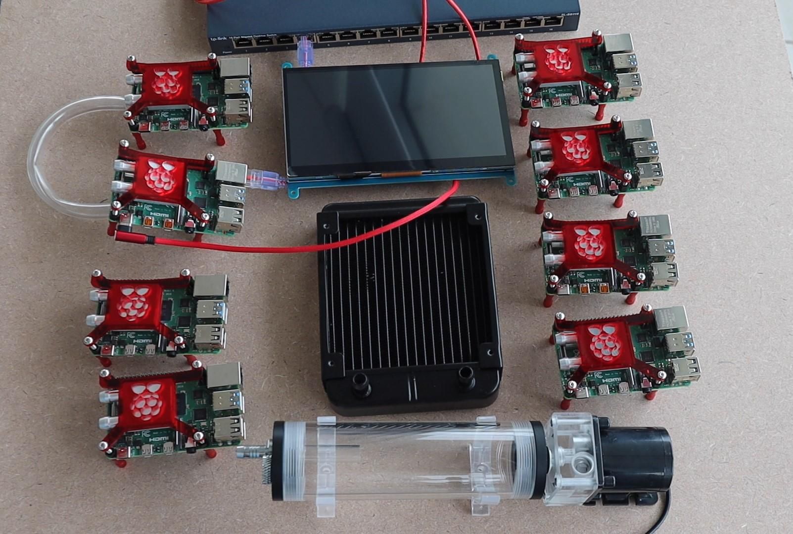 Water-Cooled Raspberry Pi 4 Cluster : 14 Steps (with Pictures) - Instructables